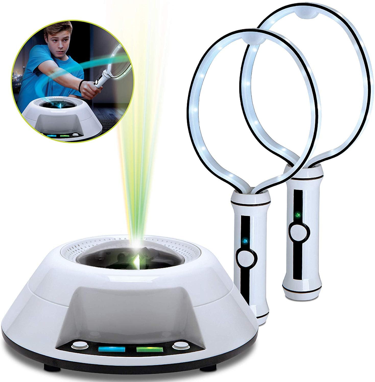 SHARPER IMAGE Virtual Toy Ping Pong Game Set, Features Built in Light ...