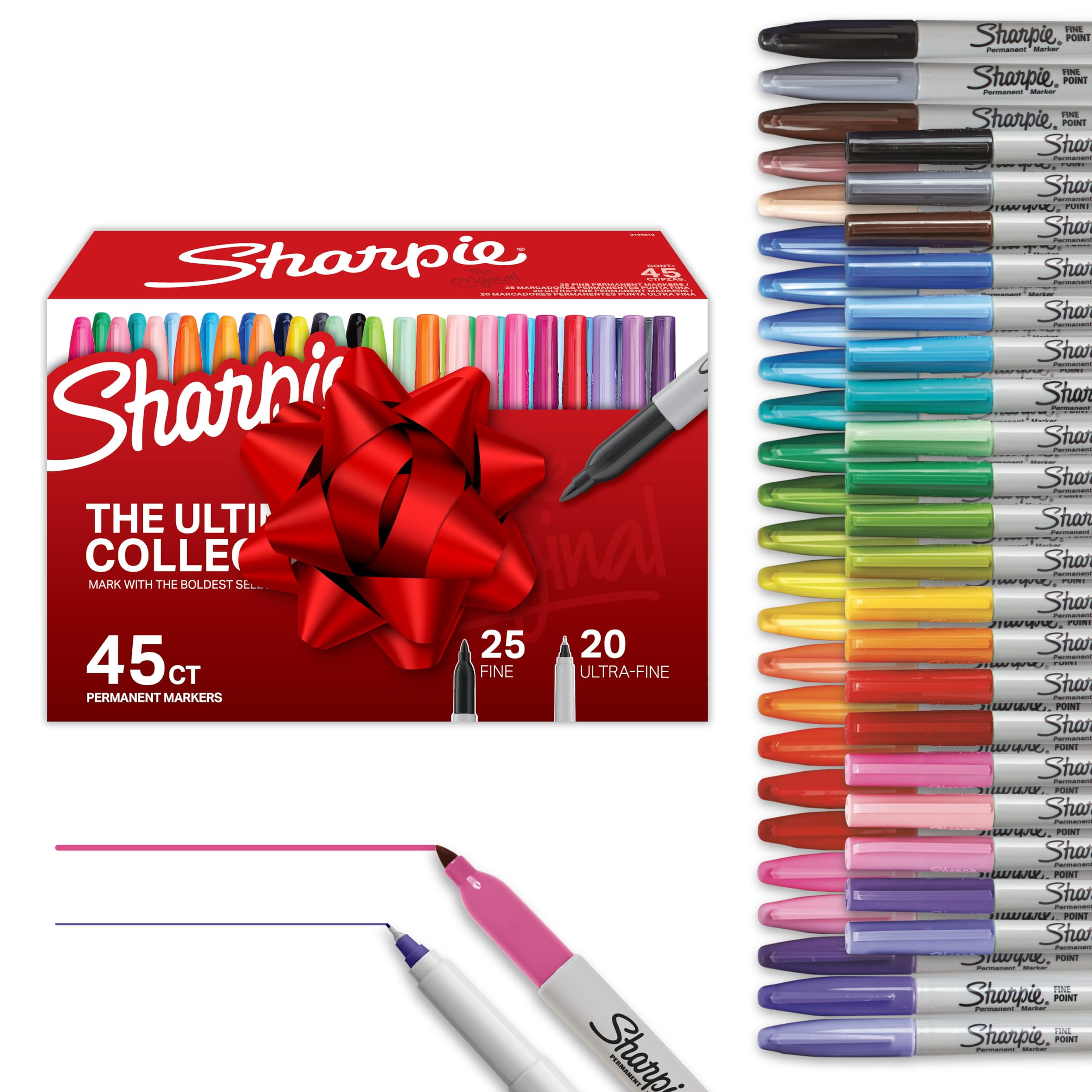 SHARPIE Permanent Markers Ultimate Collection, Ultra Fine And Fine Tip ...