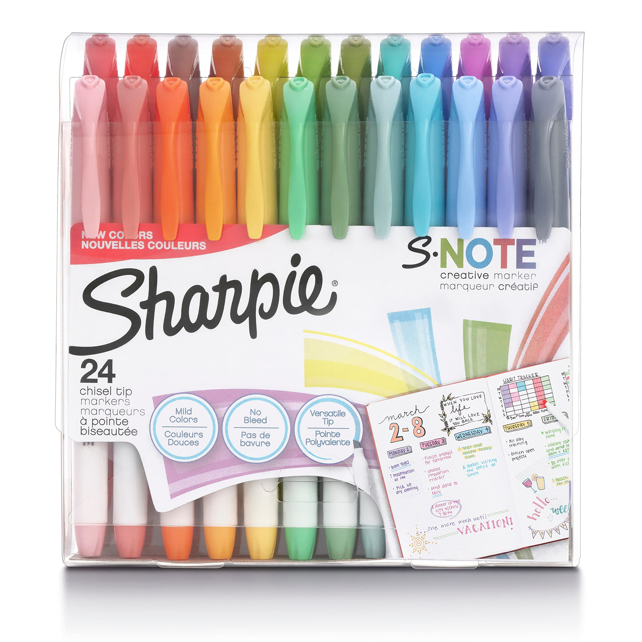 SHARPIE S-Note Creative Markers, Pastel Highlighters, Art Marker Set ...