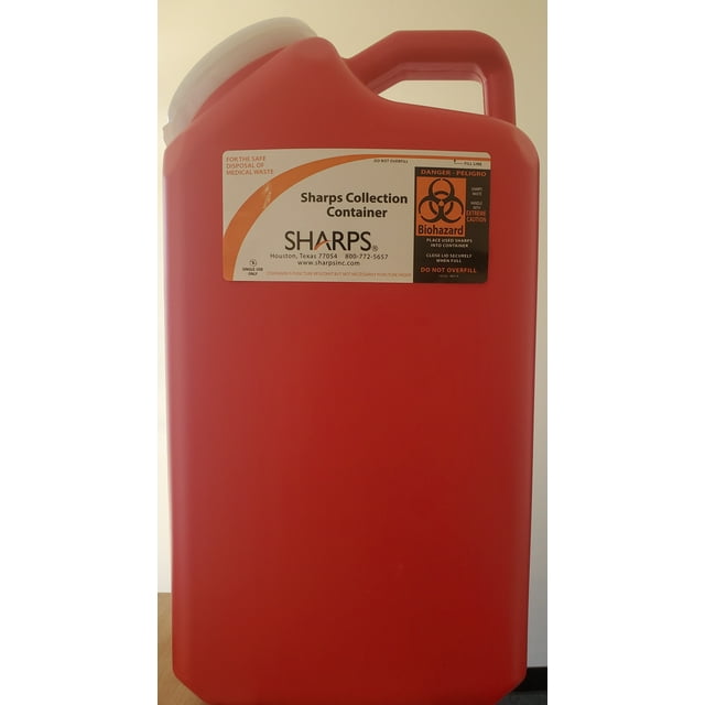 SHARPS COLLECTION CONTAINER 2GAL - Walmart.com