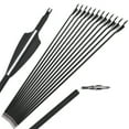 "SHARROW 30"" Hybrid Carbon Hunting Arrows, Practice for Compound Bow ...