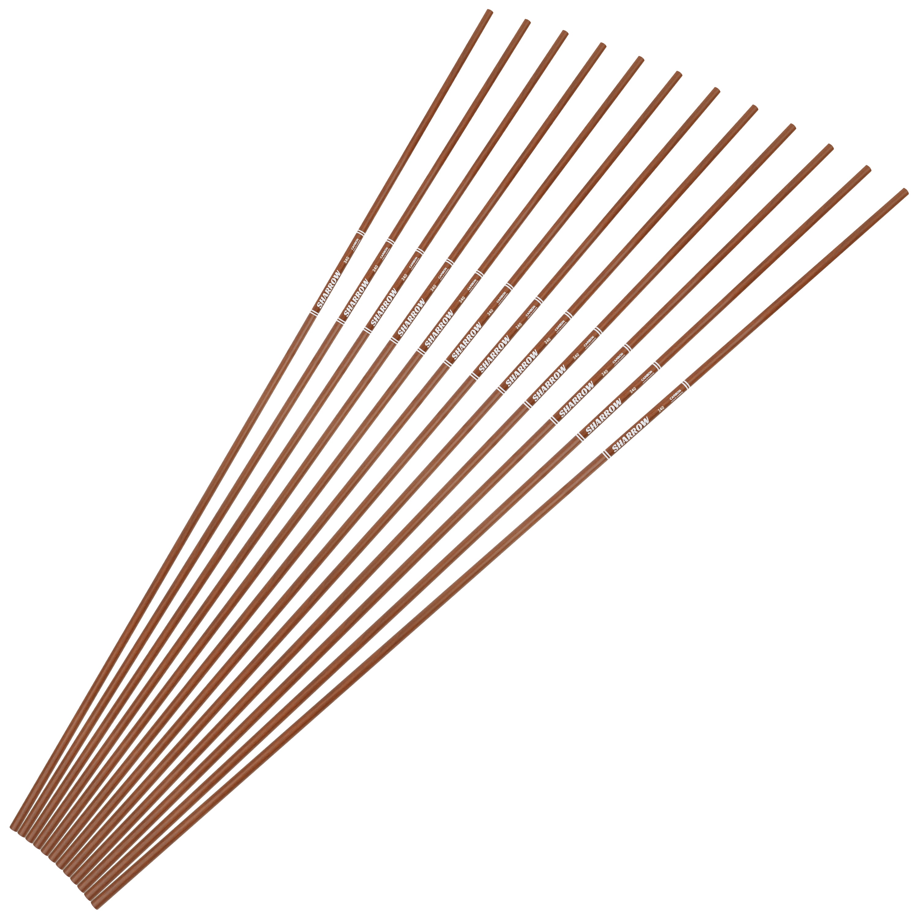 SHARROW 31" Traditional Carbon Arrow Shafts with Wood Pattern, ID 6.2 ...