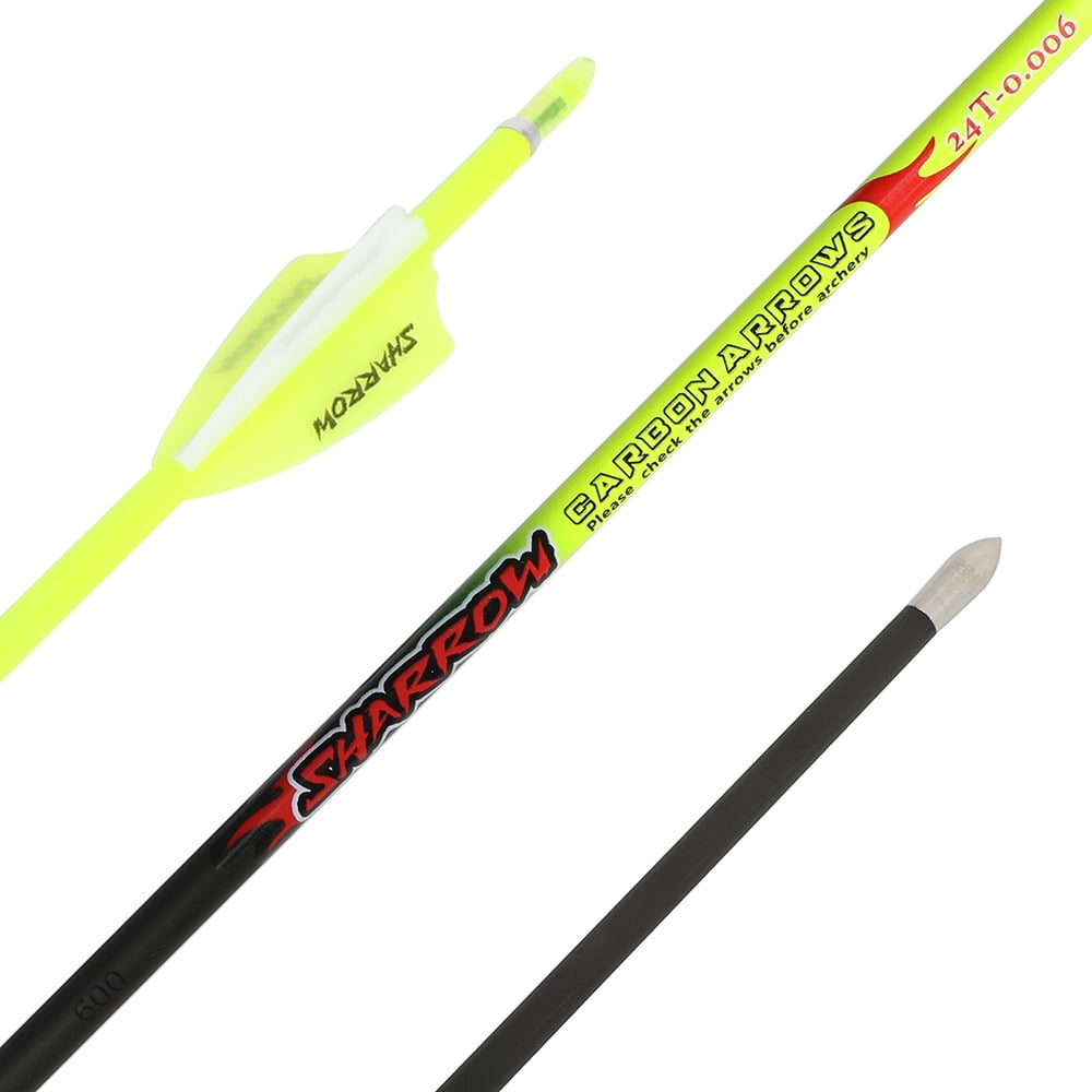 SHARROW 32" 24T Pure Carbon Arrow Spine 400-1000 I04.2mm Recurve Bow ...