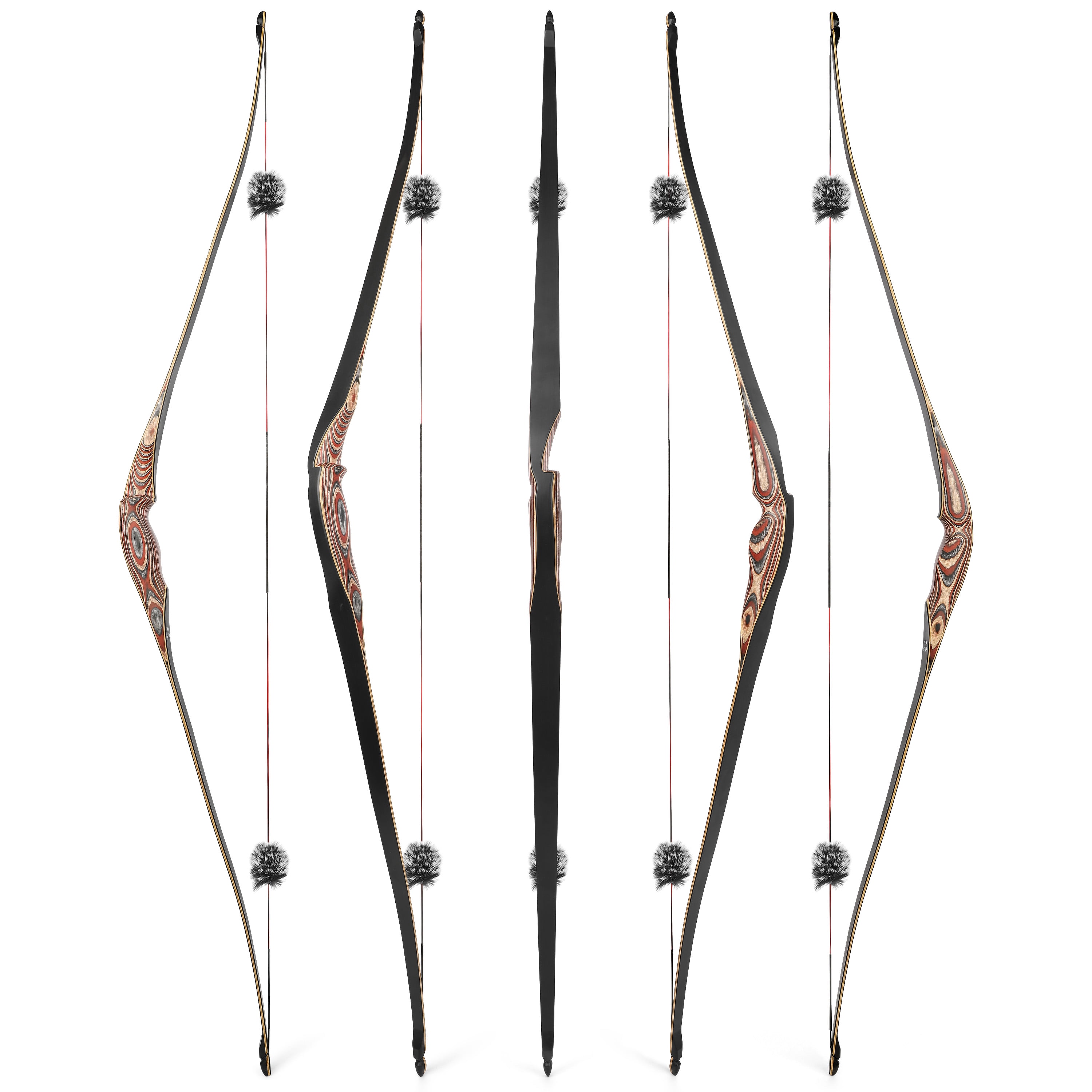 SHARROW 58" Handmade Traditional Triangle Longbow Hybrid Longbow 20-55 ...