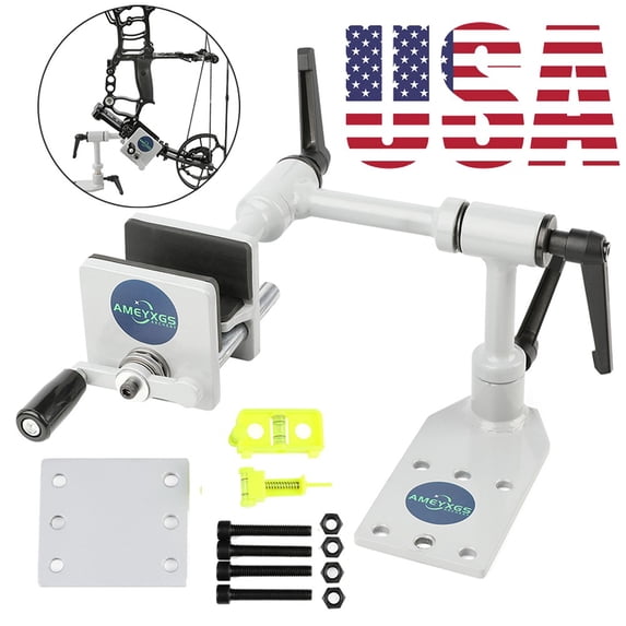 SHARROW Archery Bow Level Stand 360° Adjustable Recurve Compound Vise ...