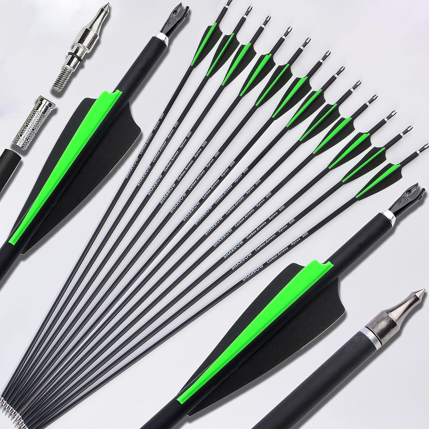 SHARROW Carbon Archery Arrow,12 Pieces - Walmart.com