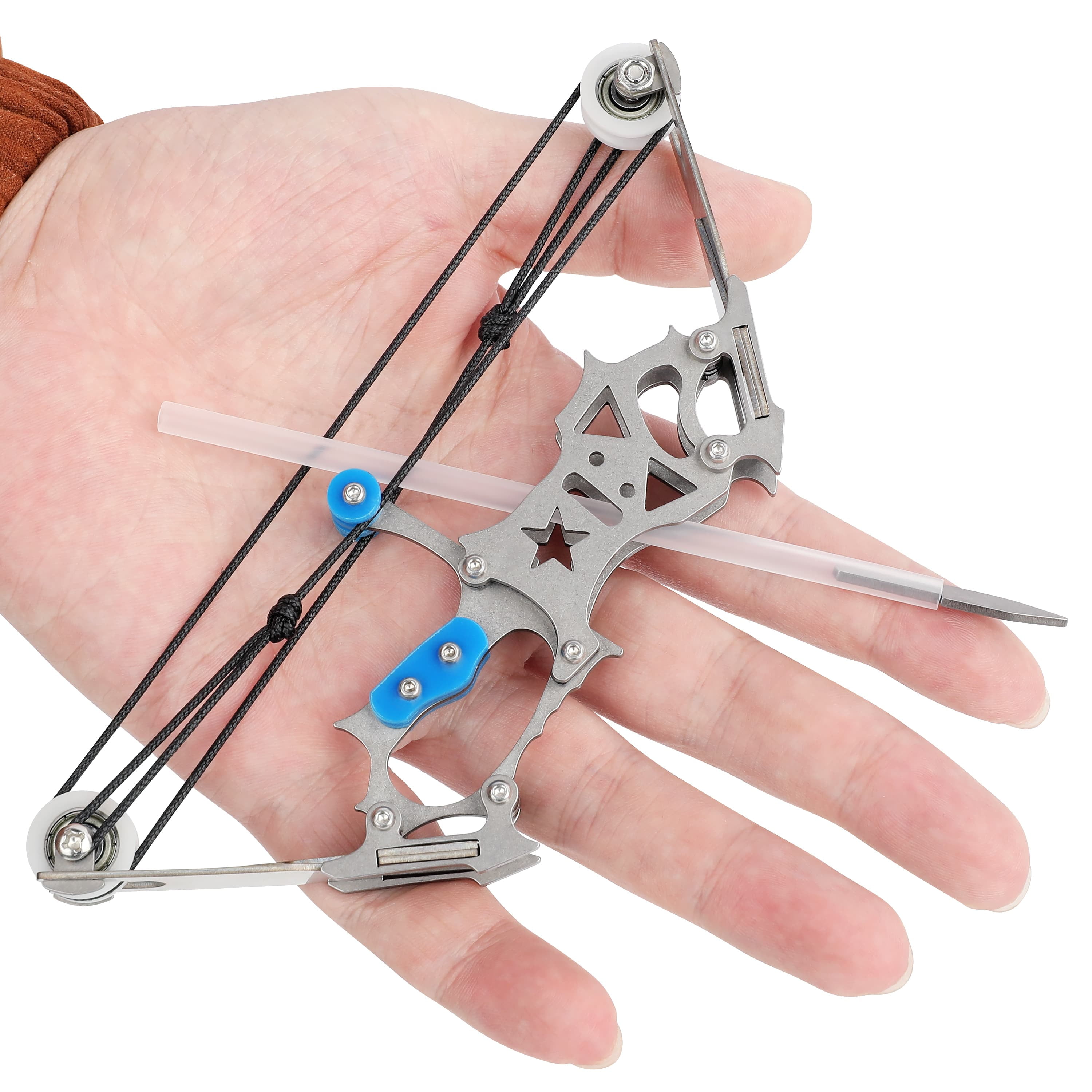 SHARROW Mini Archery Bow and Arrow Set Stainless Steel Mini Compound Bow Archery Gifts - Walmart.com