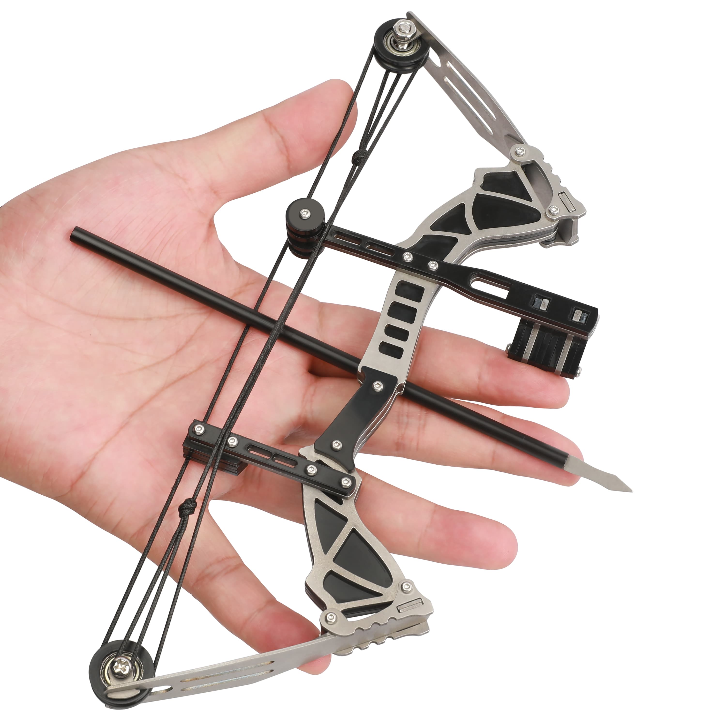 SHARROW Mini Bow Stainless Steel Compound Bow Toy Bow and Arrows Set - Walmart.com
