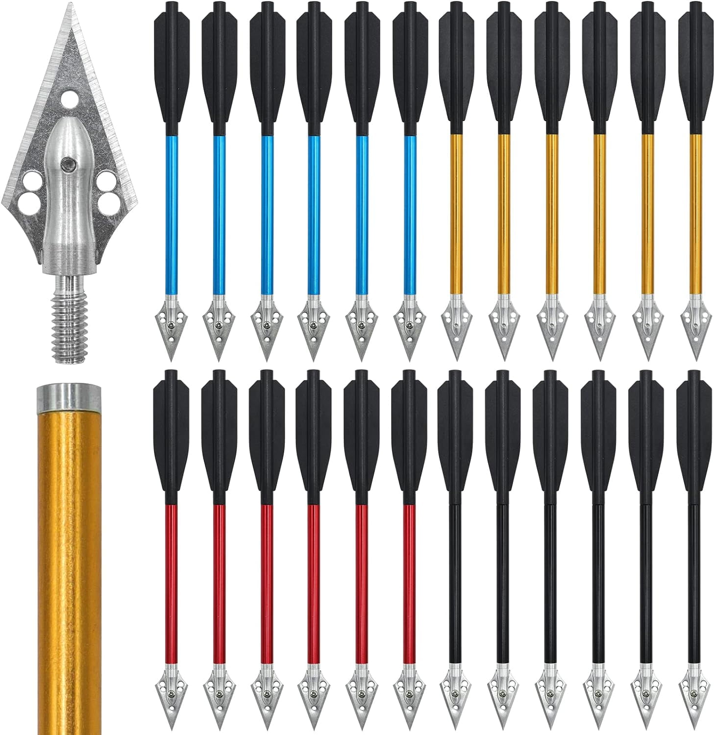 SHARROW Multicolor 6.7 in Aluminum Crossbow Pistol (12 Pack) - Walmart.com