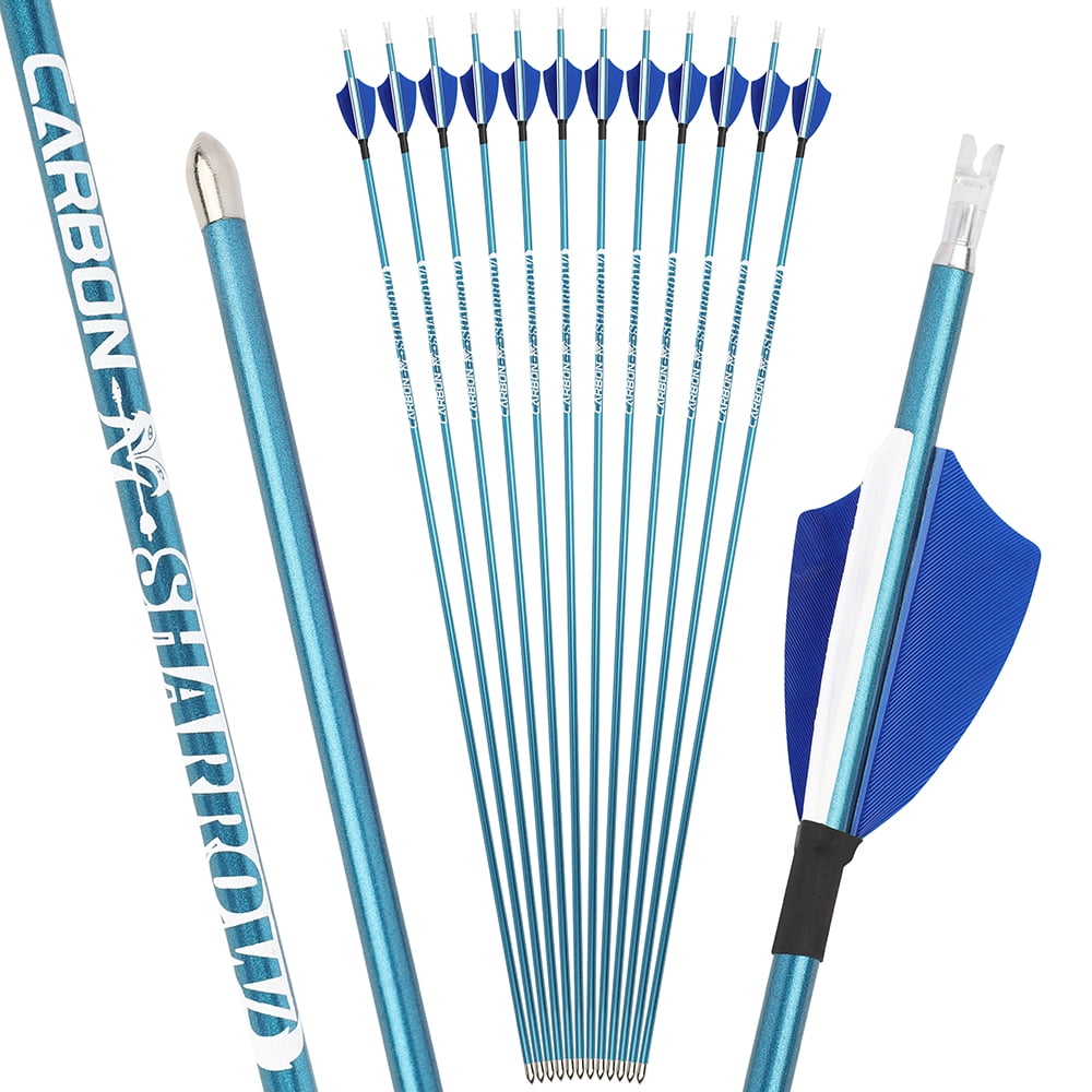 SHARROW Pure Carbon Arrows ID4.2mm SP400-1000 Compound Bow Recurve Bow ...