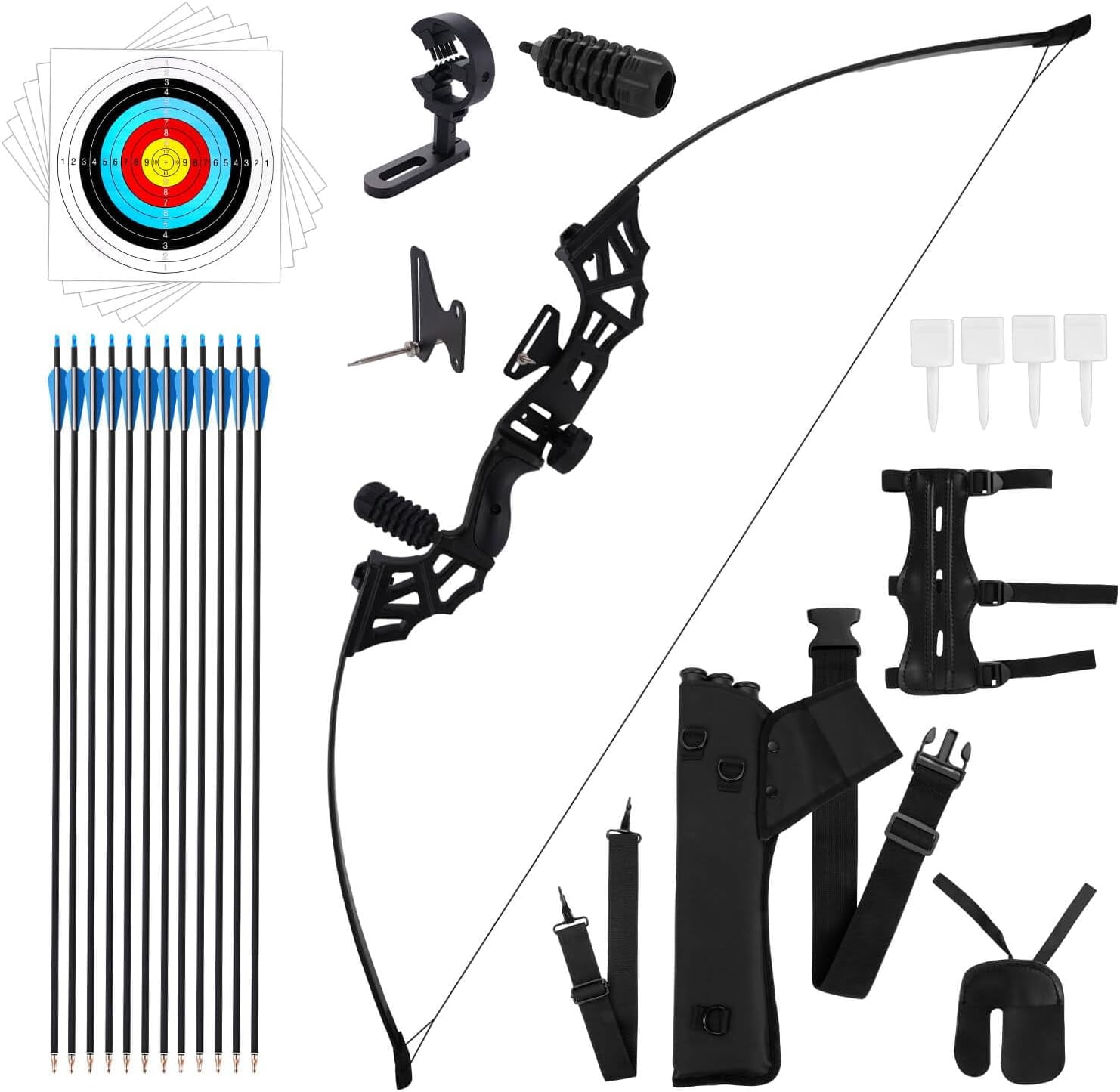 SHARROW Right Handed Adults Recurve Bow - Walmart.com