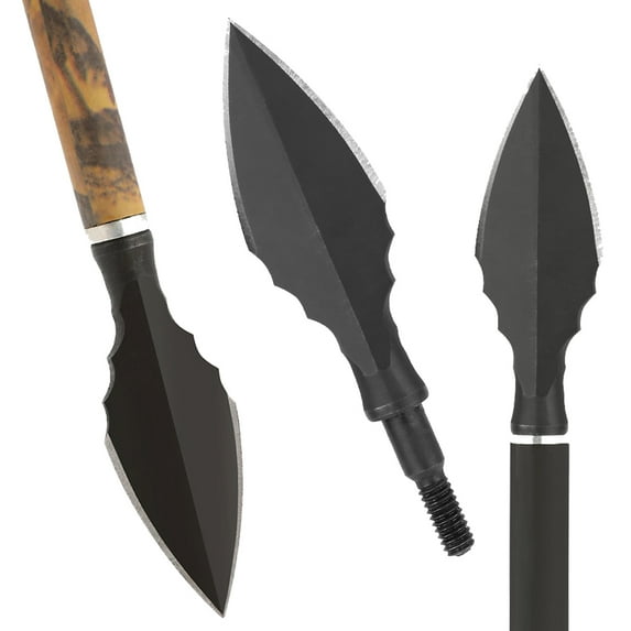 SHARROW Traditional Broadheads Screw Tip Point Arrowhead Archery Crossbow Arrows Hunting ...