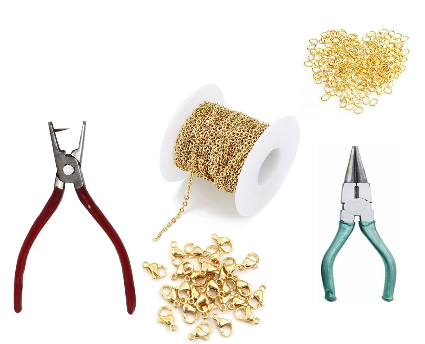 SHARUM CRAFTS Combo of Link Anchor Chain Sitara Golden 10 Mtr 20 ...