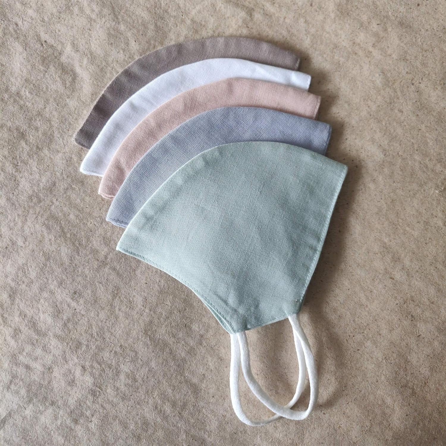 SHASHE Cotton Linen - Anti-Pollution Face Mask 3 Layered Face Mask ...