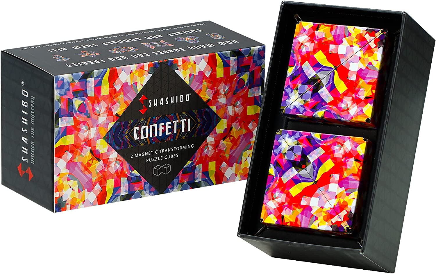 SHASHIBO Gift Box of 2 - Award-Winning, Patented Fidget Cube w/ 36 Rare ...