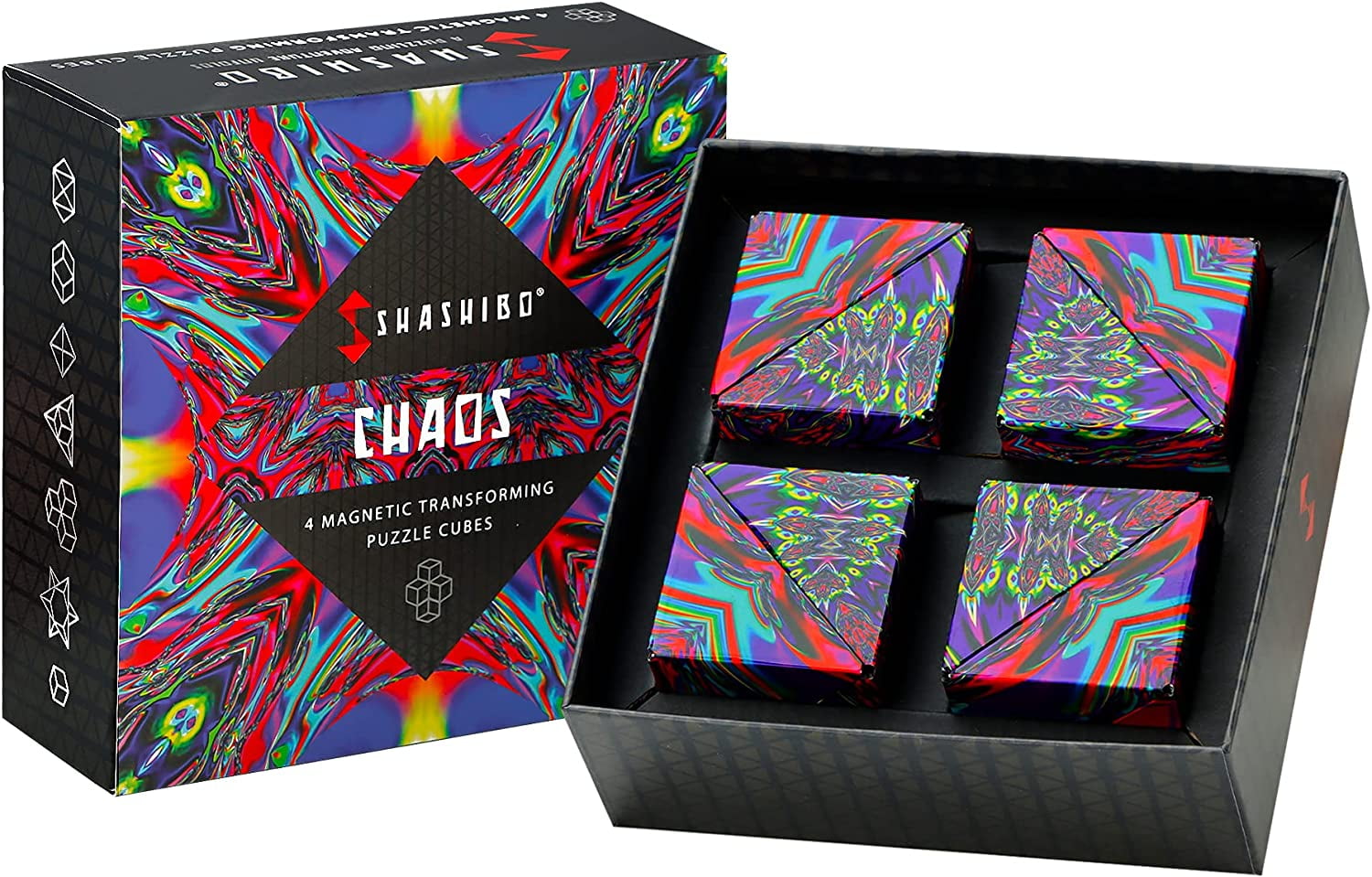 SHASHIBO Gift Box of 4 - Award-Winning, Patented Fidget Cube w/ 36 Rare ...