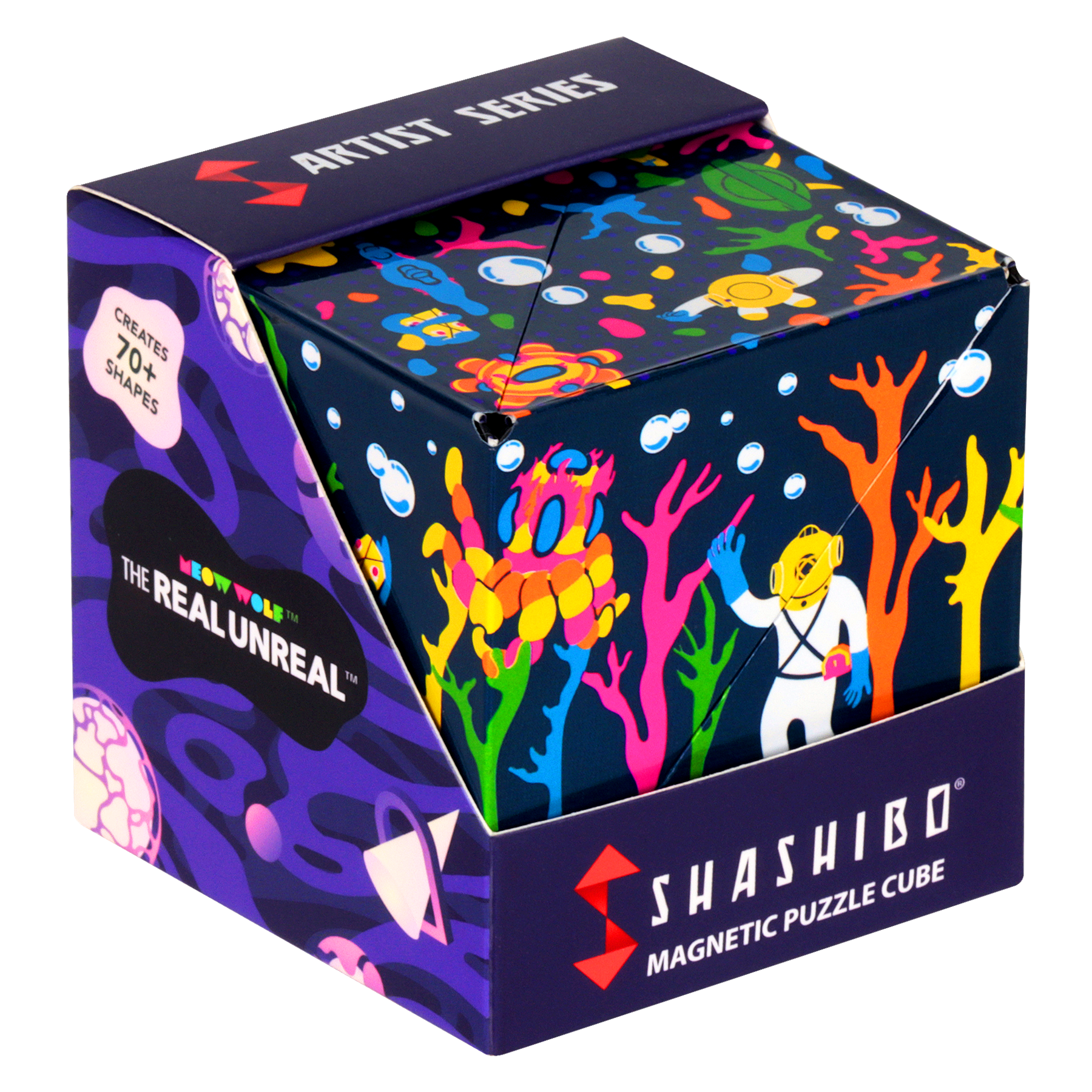 Shashibo, Shape Shifting Box, 1 Pack, STEM Magnetic Fidget Cube ...