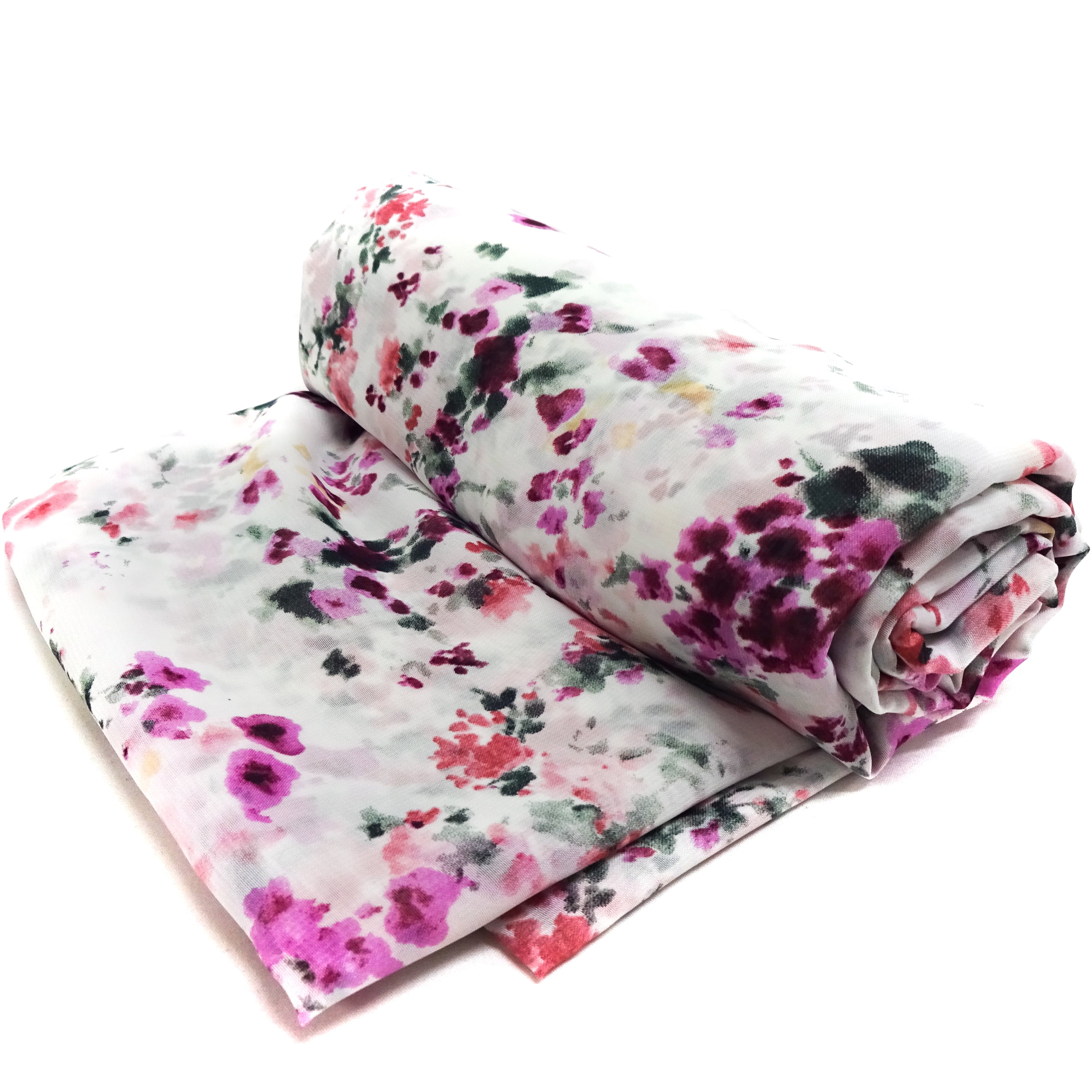 SHASON TEXTILE (3 Yards cut) CHIFFON SPRING FLORAL PRINT FABRIC ...