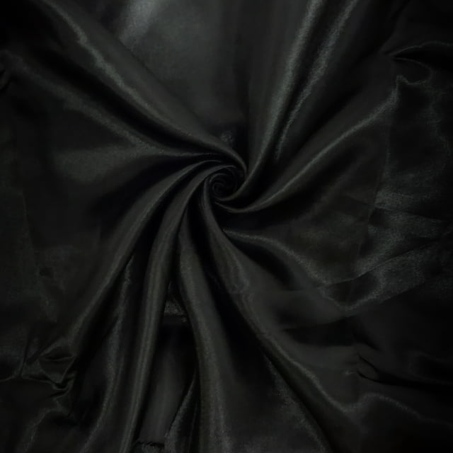 SHASON TEXTILE (3 Yards cut) SPECIAL OCCASION COSTUME SATIN, BLACK ...