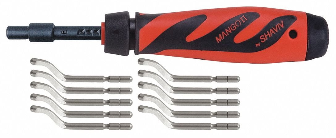 SHAVIV Deburring Tool Set, E100S Cobalt Blades - Walmart.com
