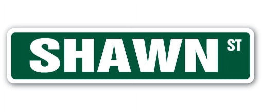 SHAWN Street Sign Childrens Name Room Sign | Indoor/Outdoor | 30" Wide ...