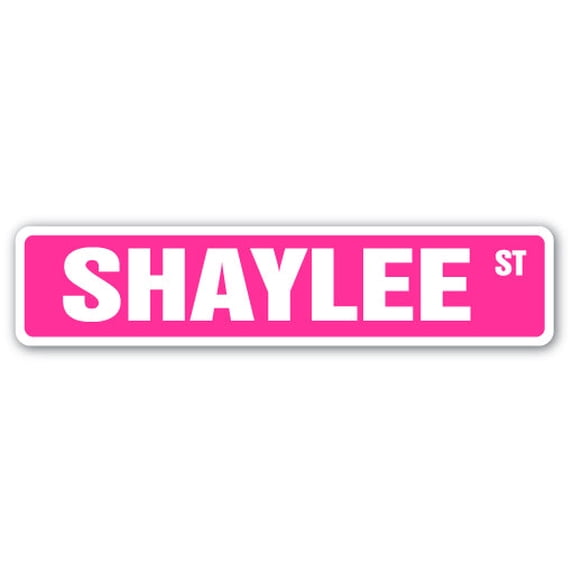 SHAYLEE Street Sign Childrens Name Room Sign | Indoor/Outdoor | 36 ...