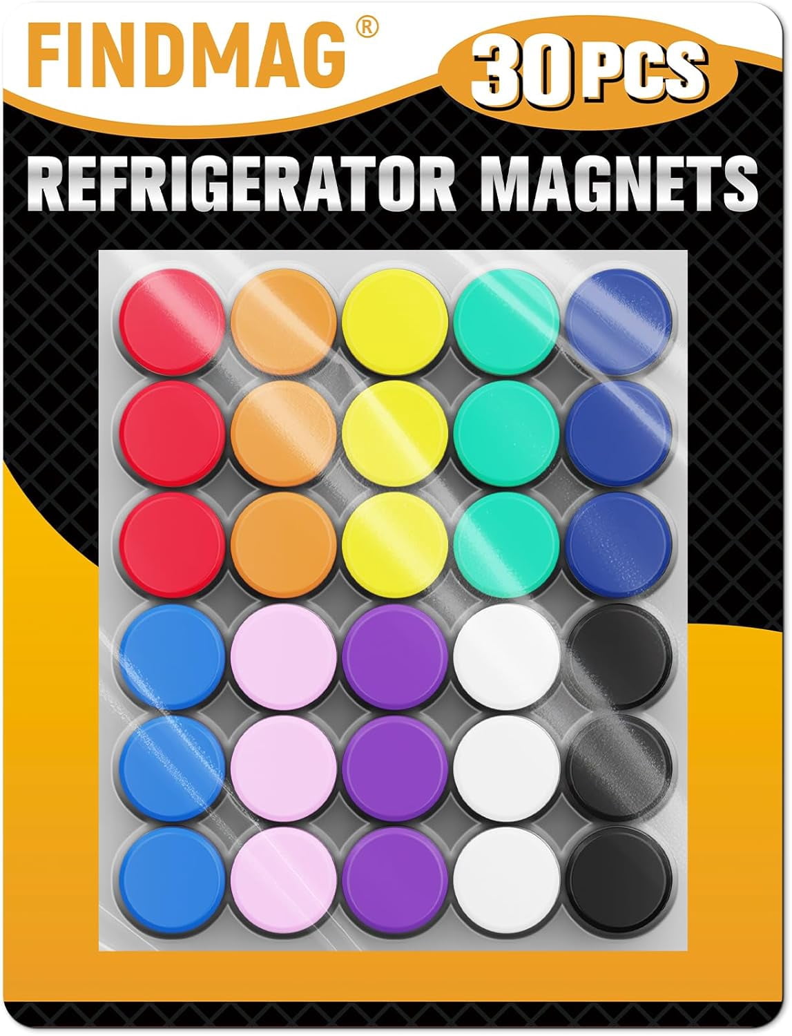 SHBOTO 12 Pcs Glass Fridge Magnets, Cute Fridge Magnet Sticker, Strong ...