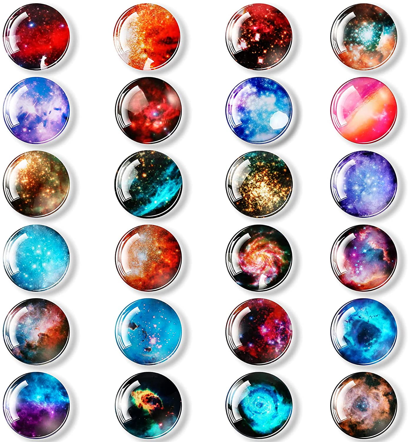 SHBOTO 12 Pcs Glass Fridge Magnets, Cute Fridge Magnet Sticker, Strong ...