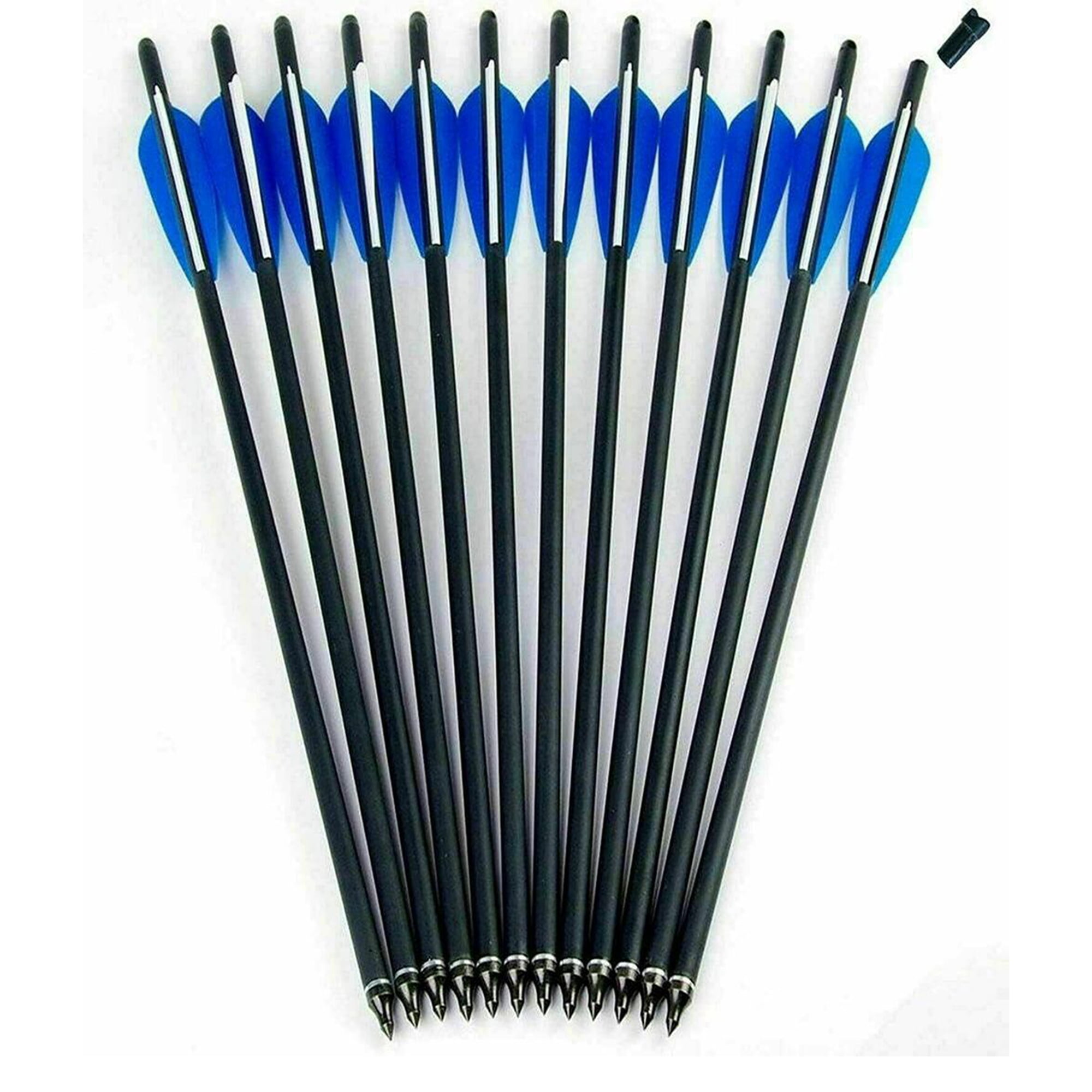 SHCKE 12 Pack 20" Carbon Crossbow Bolts Hunting Arrows Kits for Outdoor ...