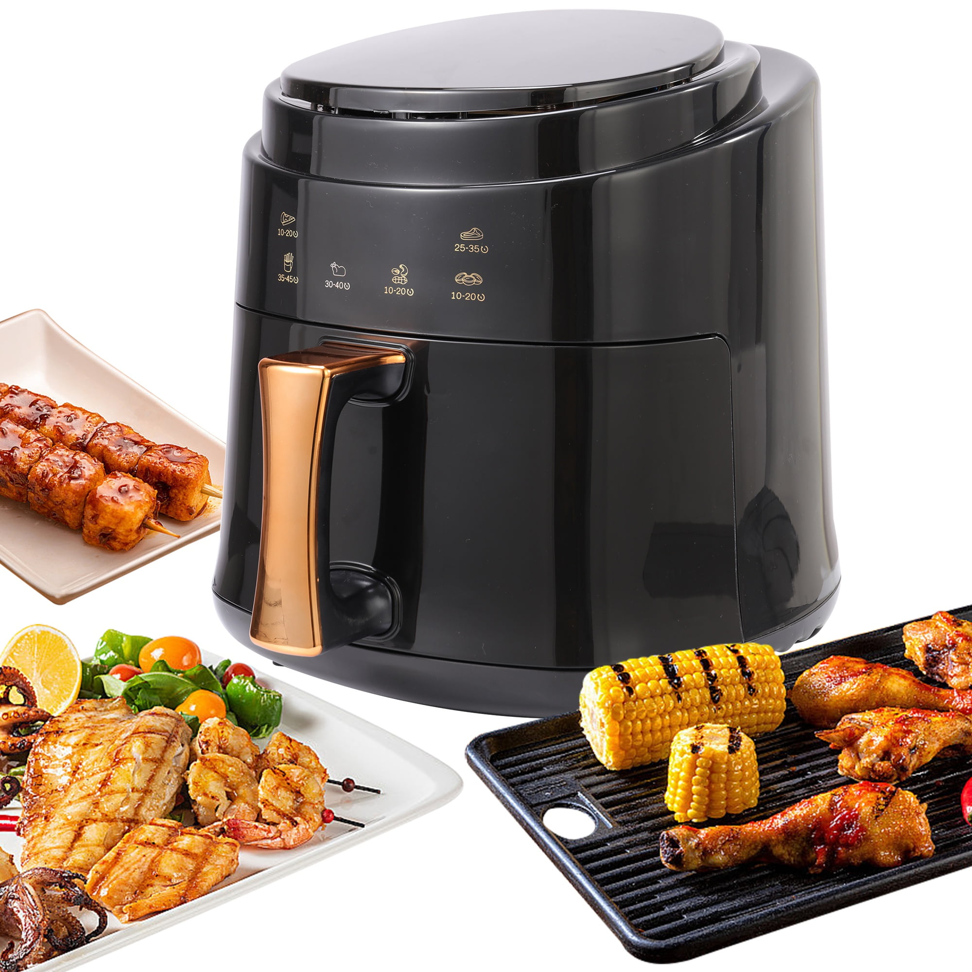 SHCKE 1400W Air Fryer Airfryer Oven 8L Dishwasher-Safe Basket, Digital ...