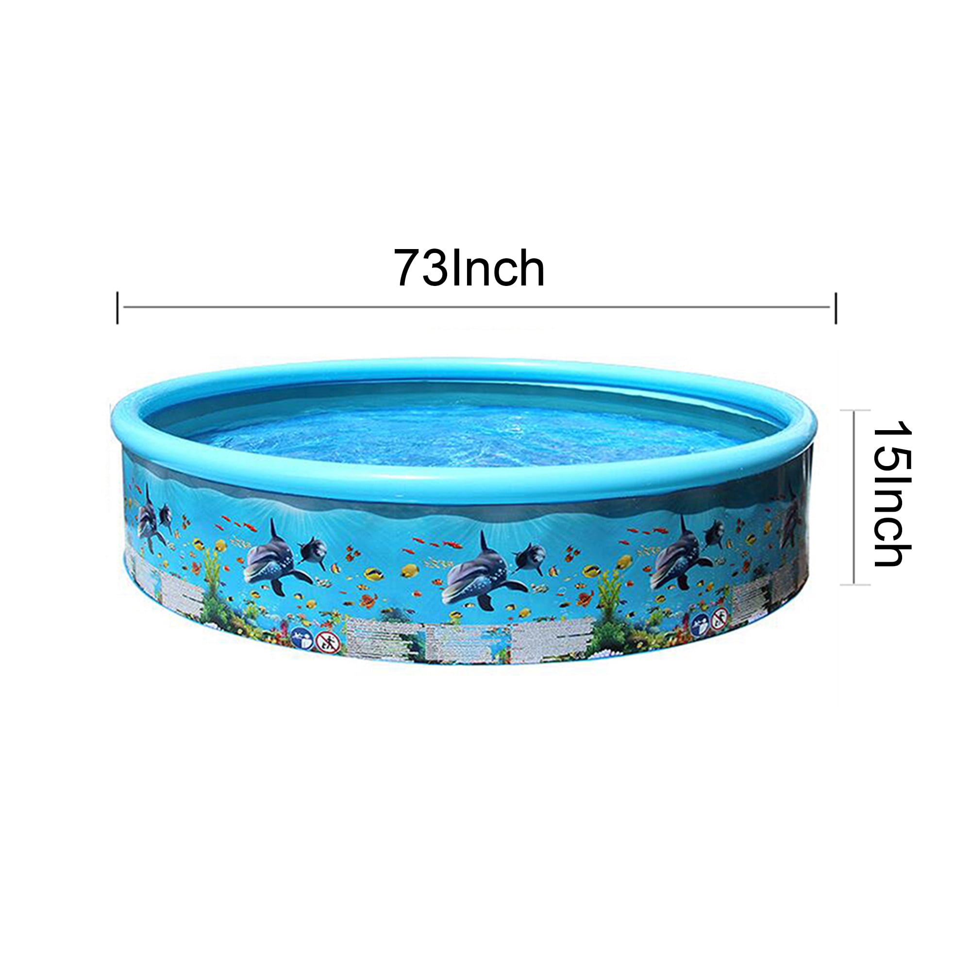SHCKE Inflatable Kiddie Pools Summer Fun Swimming Pool for Kids family ...