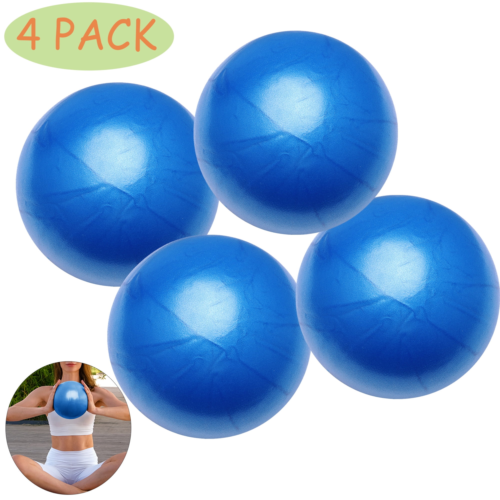 SHCKE Mini Fitness Yoga Ball 8inches Exercise Pilates Mini Yoga Balls ...