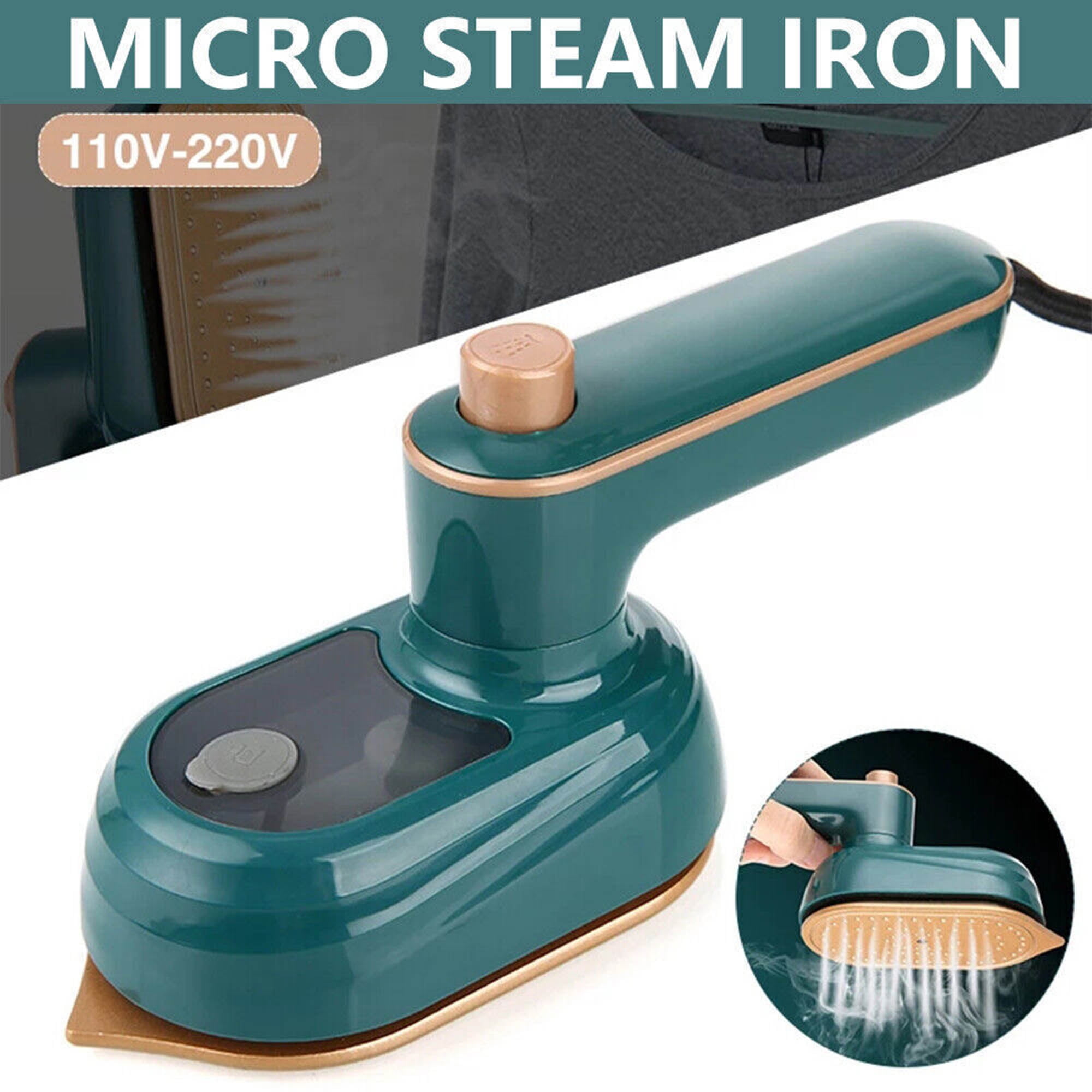 SHCKE Mini Iron for Clothes, Portable Handheld Steam Iron 360° Ironing ...