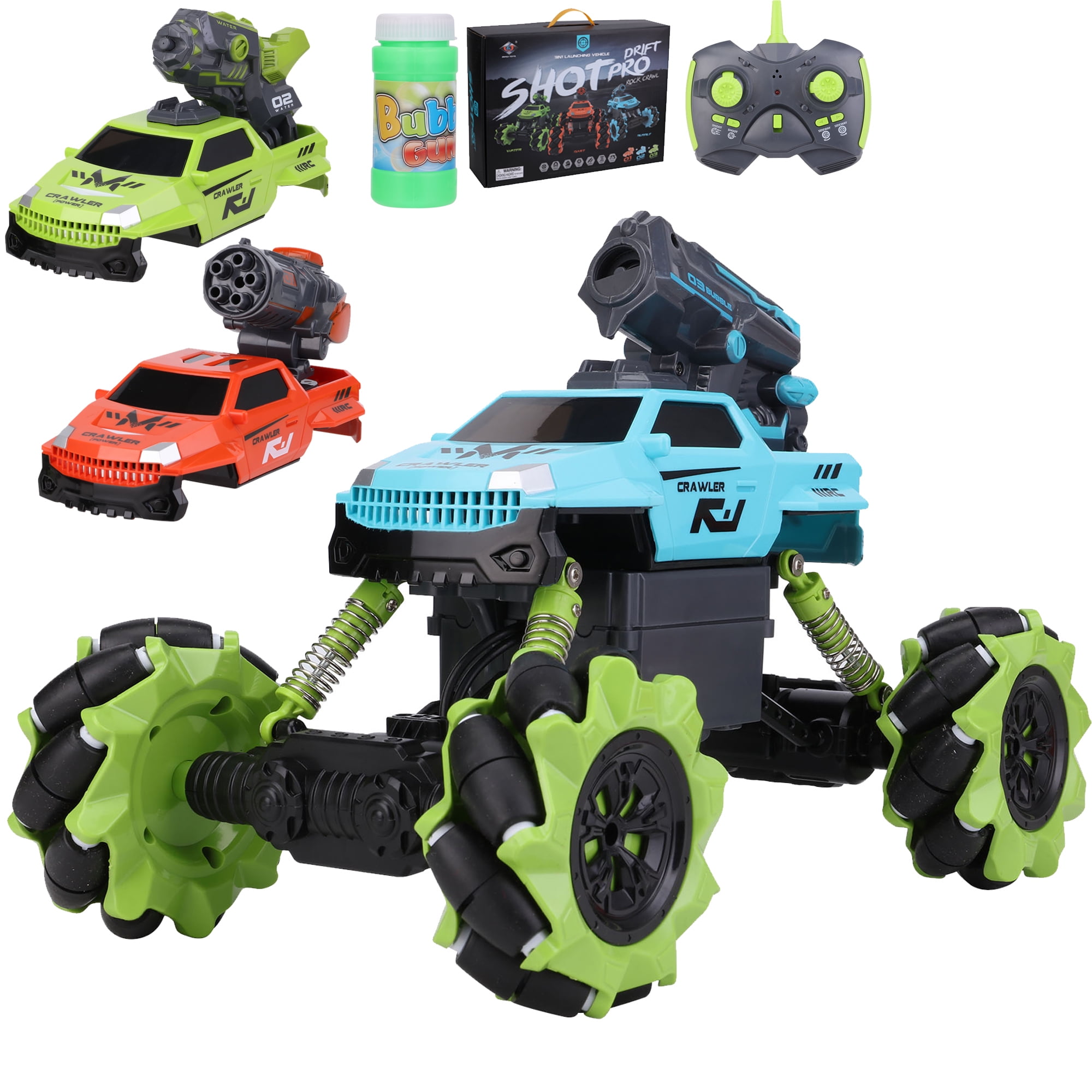 SHCKE Remote Control Car Kids Off-Road Vehicle RC Stunt Drift Cars 3 in ...