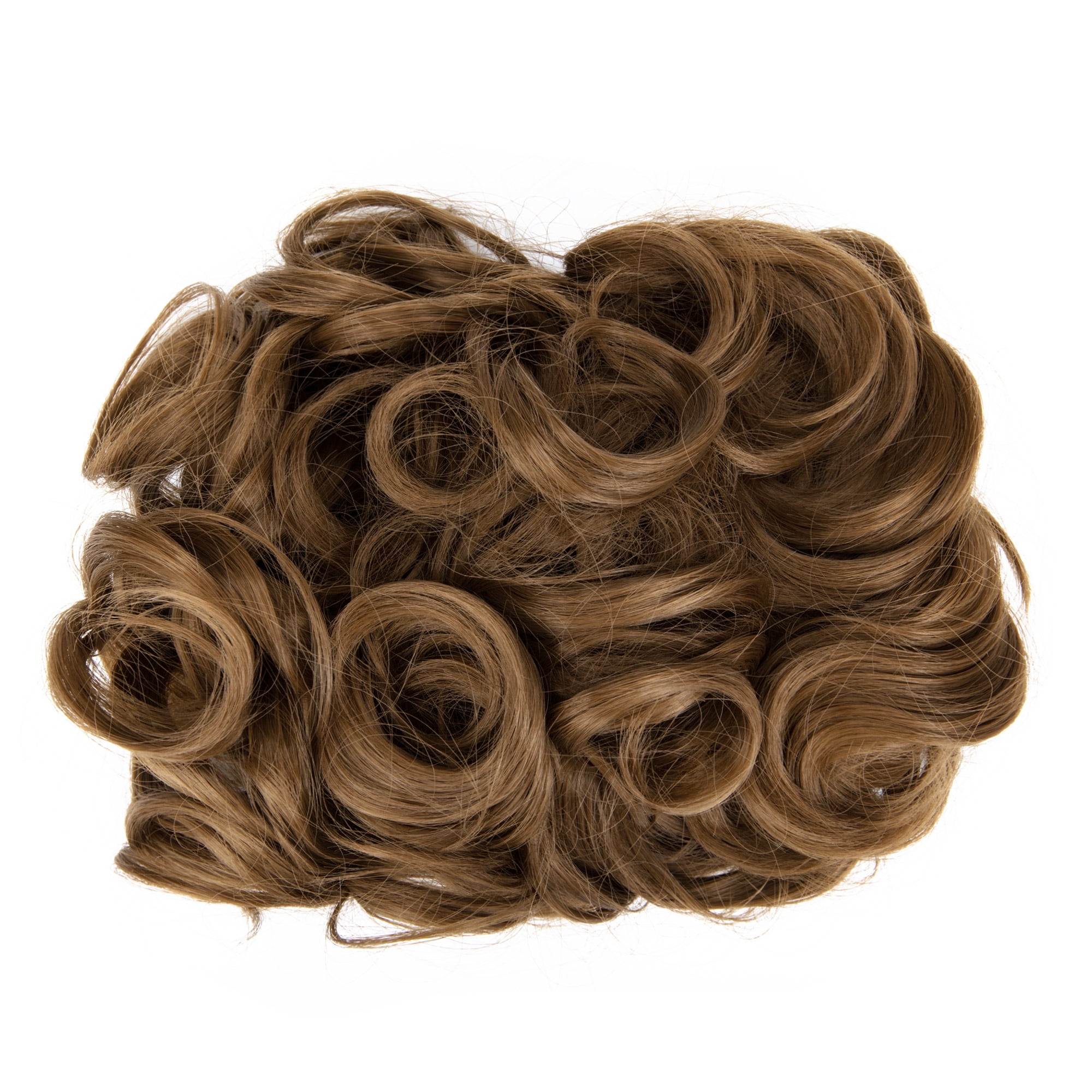 SHCKE Short Messy Curly Dish Hair Bun Extensions Scrunchie Easy Stretch ...