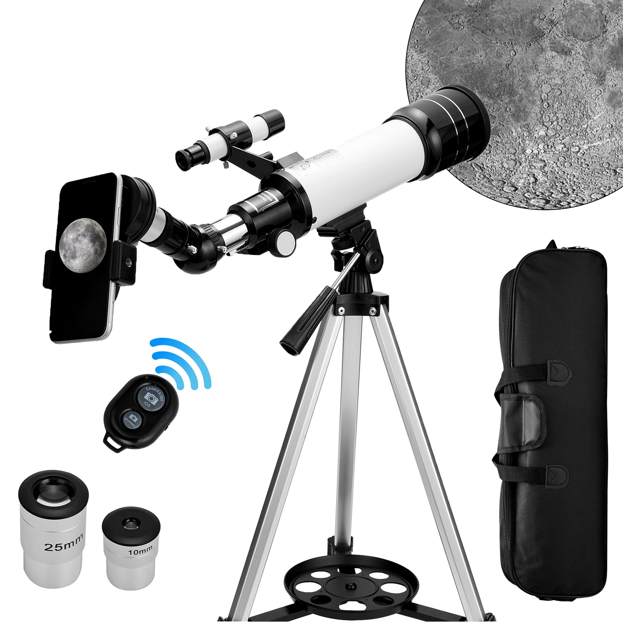 SHCKE Telescope Telescopes for Adults Kids 500x70mm Astronomical ...