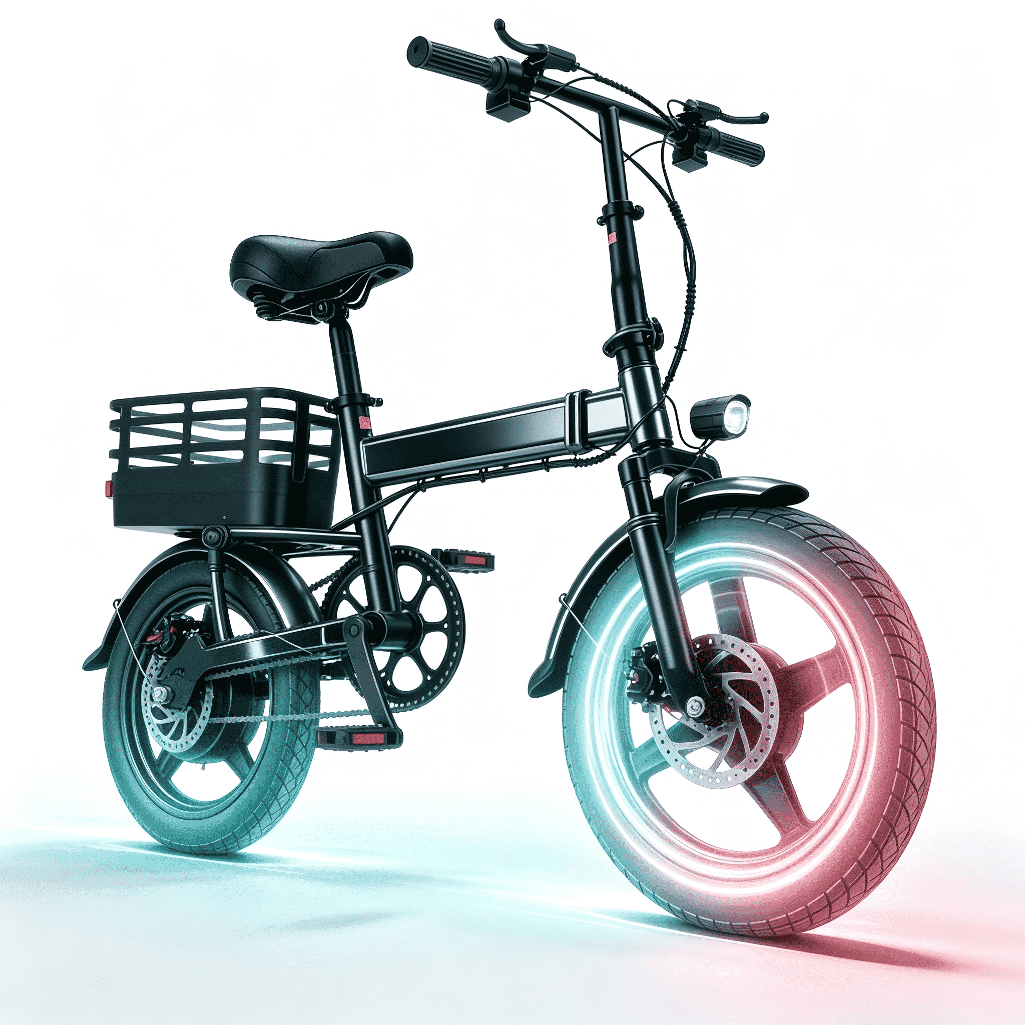 SHCNTEKU Commuting 500W Motor, 20mph Ebike ,14IN Portable Folding 30 ...