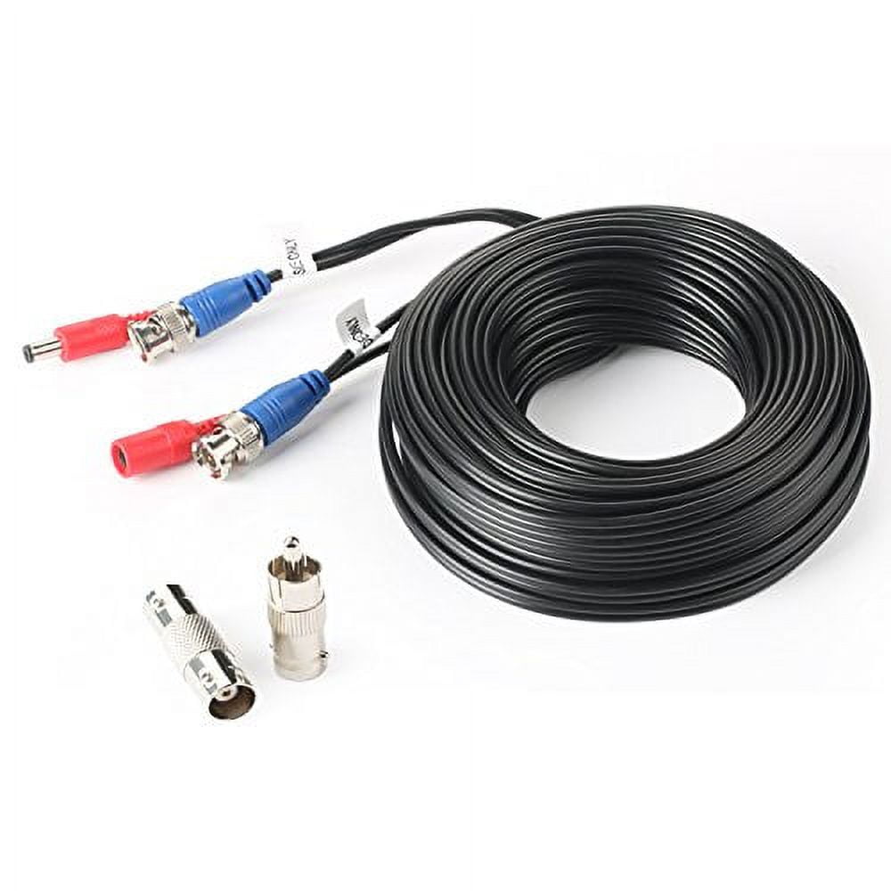 SHD 33Feet BNC Vedio Power Cable Pre-Made Al-in-One Camera Video BNC ...