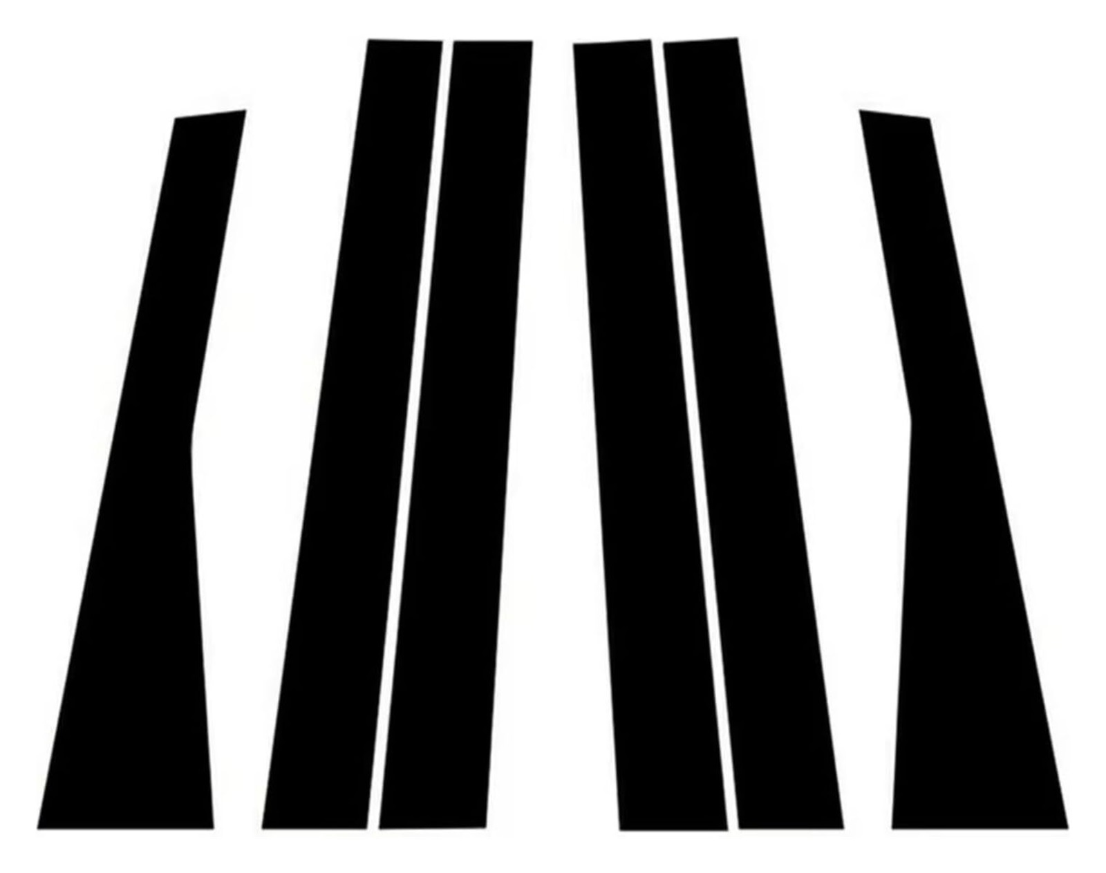 SHDNCYQ 6Pcs Gloss Black Pillar Post Fit for Jeep Grand Cherokee 2011 ...