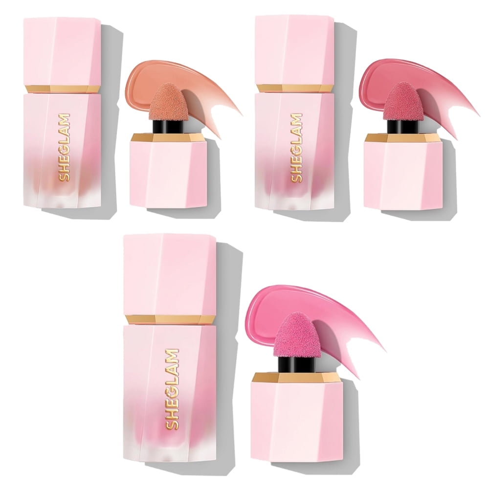 SHE_GLAM Color Bloom Liquid Blush Makeup for Cheeks Matte, Finish Long ...