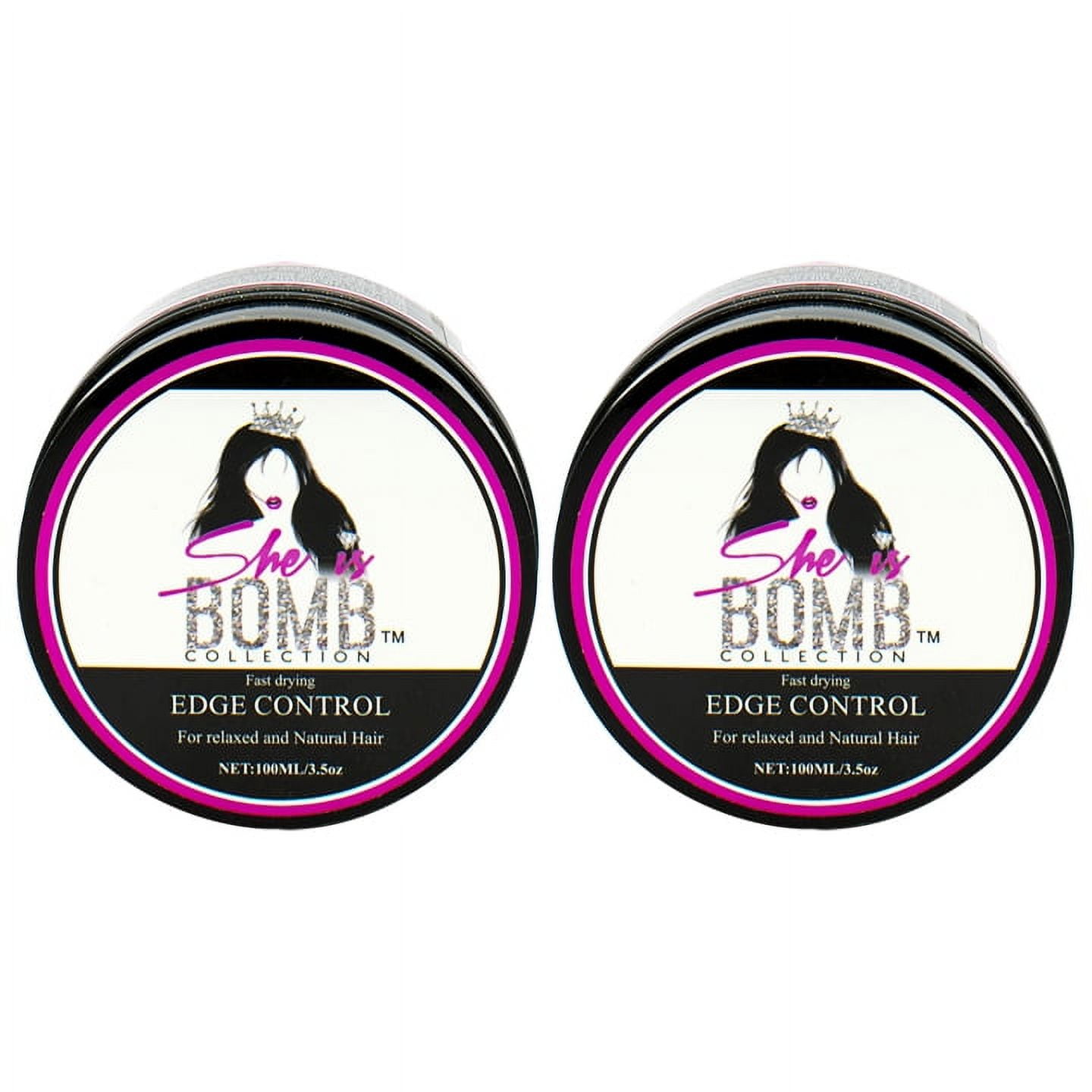 She is Bomb Collection Edge Control, Sleek Gel for Hair Styles, 3.5oz ...