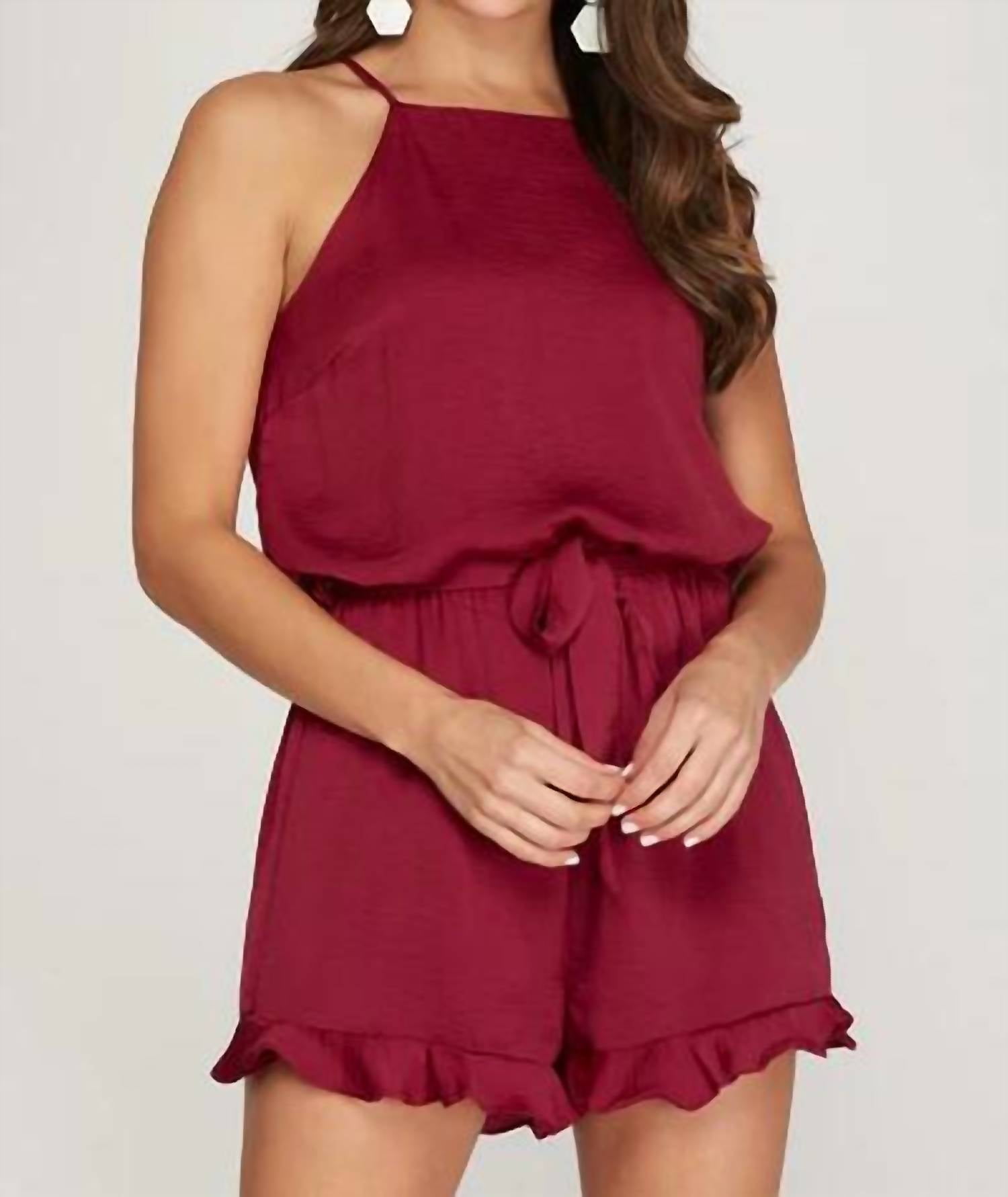 SHE + SKY Ruffle Romper - Walmart.com
