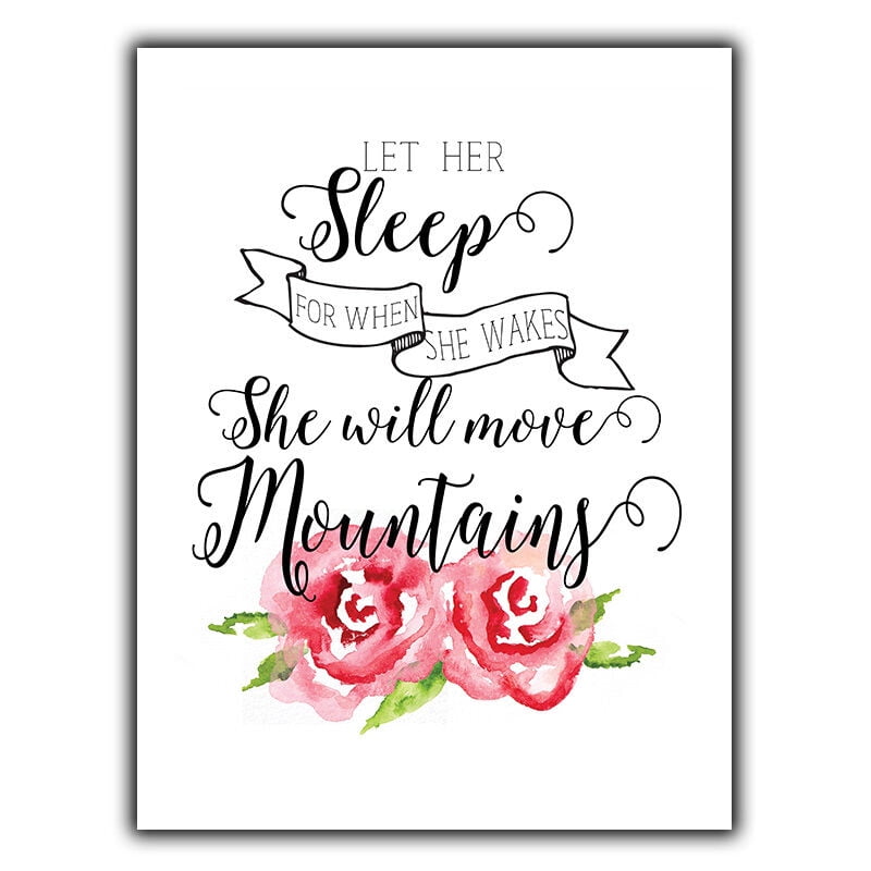 SHE WILL MOVE MOUNTAINS Napoleon SIGN Metal Aluminium PLAQUE ...
