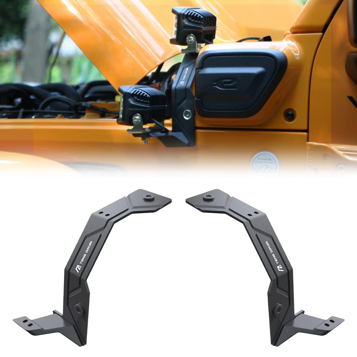 SHEAM Dual A-Pillar IFF17 Mounting - Windshield LED Brackets for Off ...