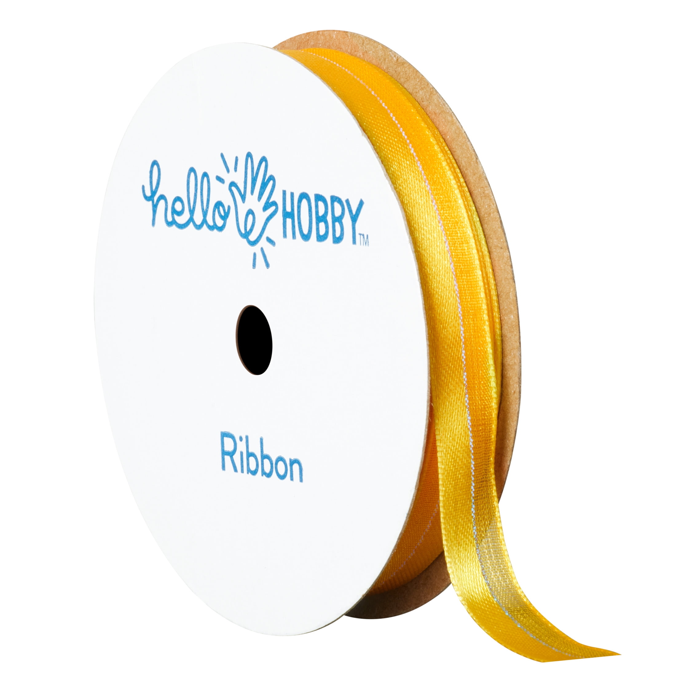 Hello Hobby YELLOW Sheer elegance 3/8 inch x 3 yard ribbon for sewing ...