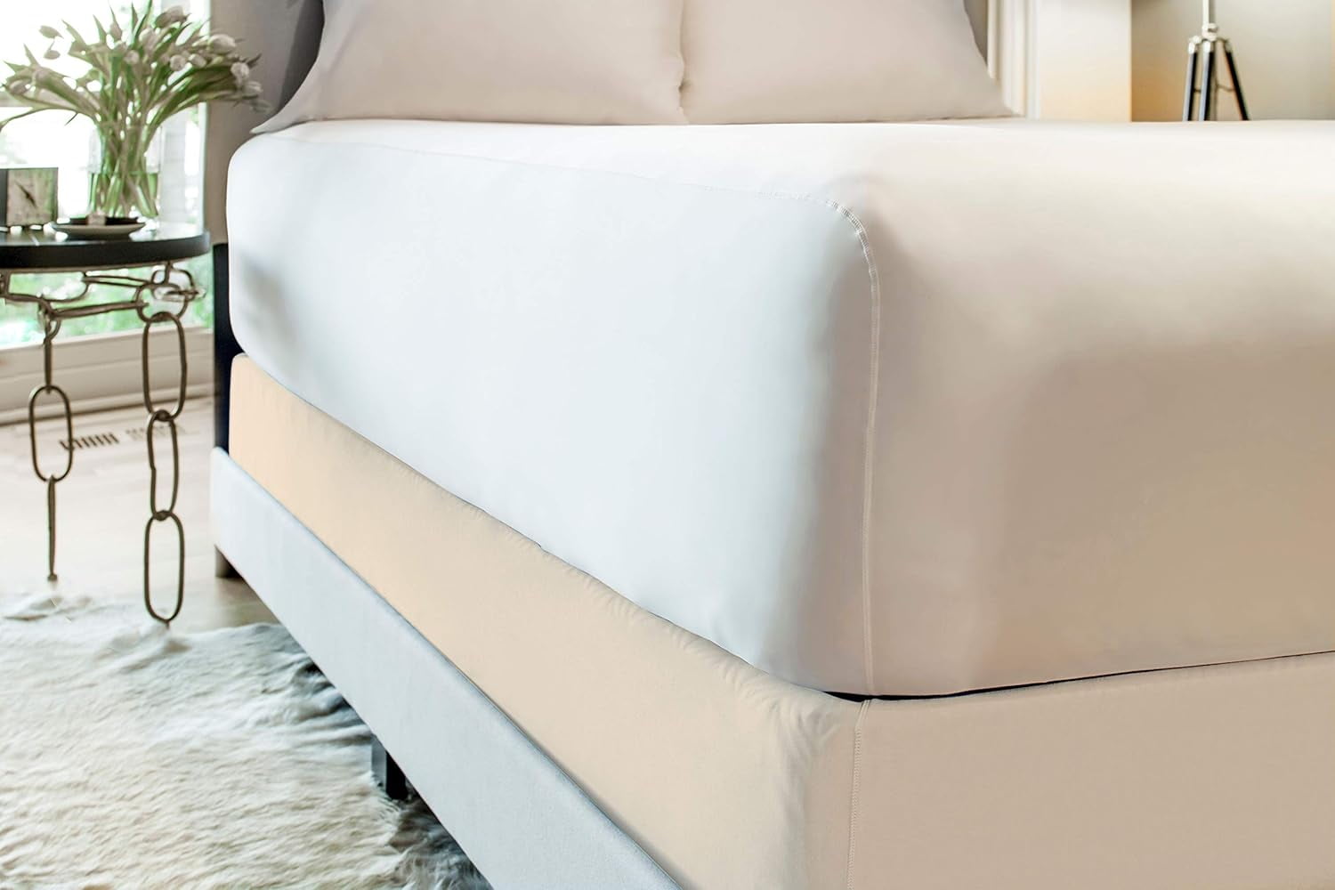 SHEEX - Original Performance Box Spring Wrap, Sleek Alternative to Dust ...