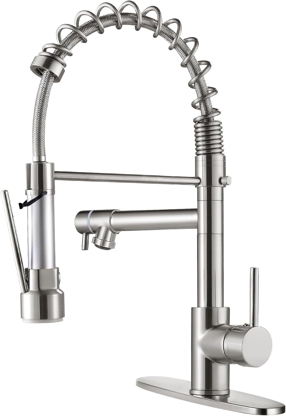 Modern Kitchen Faucet Brushed Nickel,Kitchen Faucets with Pull Down ...