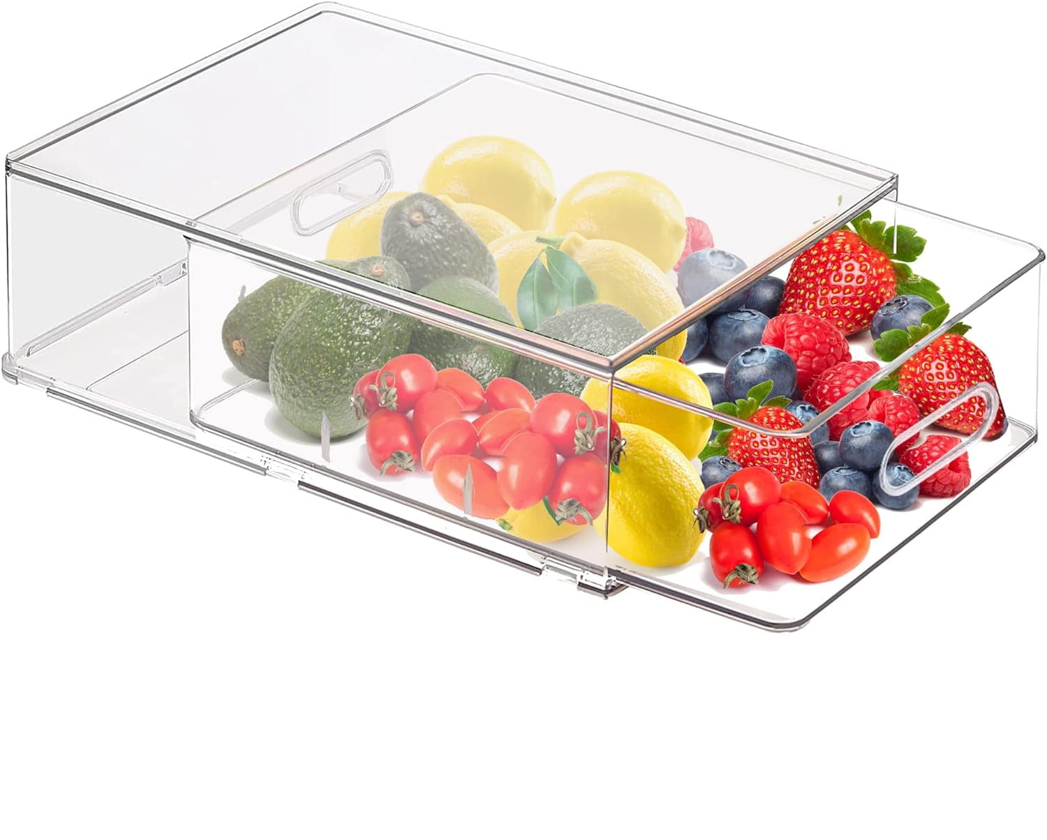 SHEFOR 1 Pack Stackable Refrigerator Organizer Bins, Fridge Organizer ...