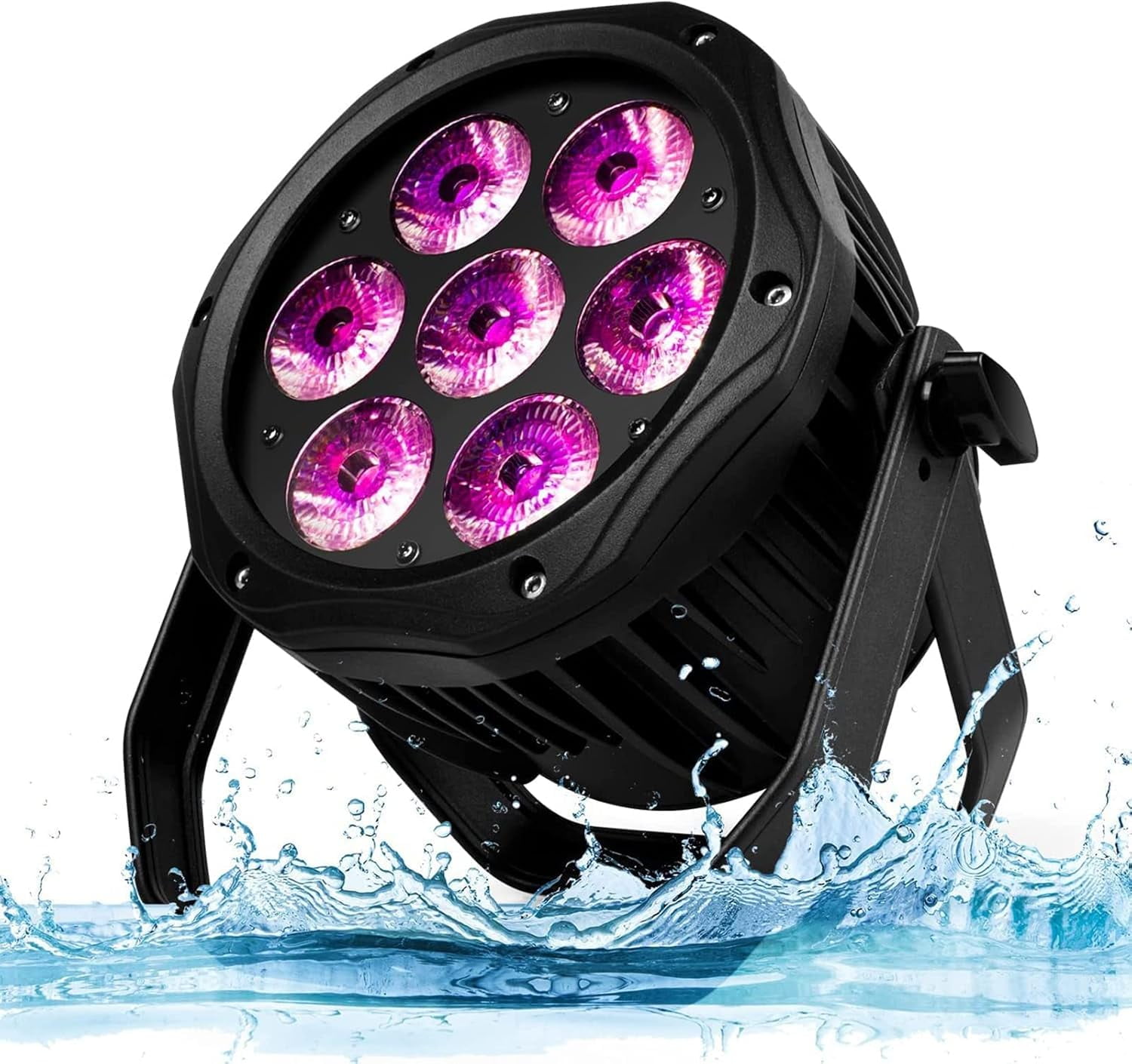 SHEHDS Par IP65 Waterproof Outdoor LED 7x18W RGBWA+UV Stage Wash/Strobe ...