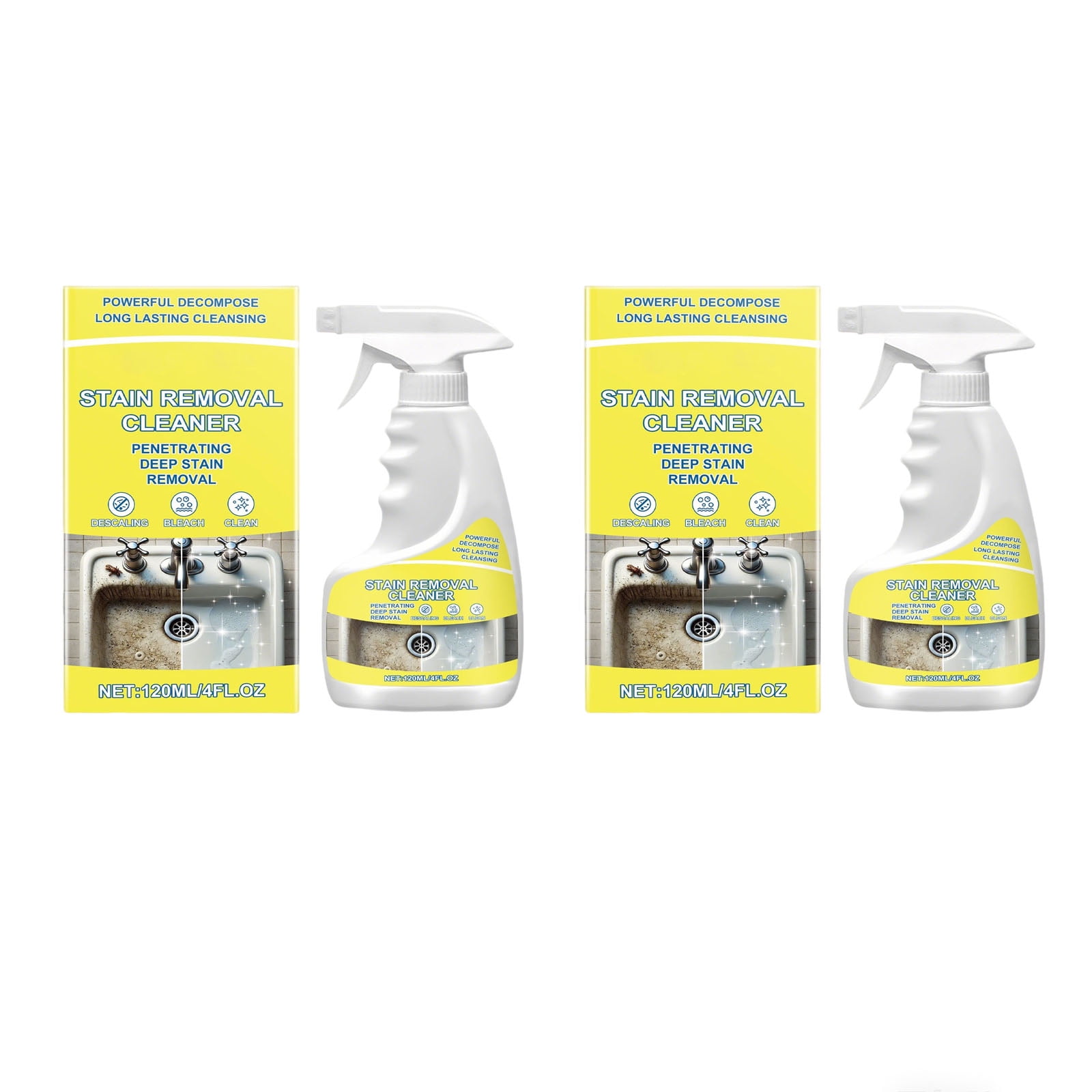 SHEIGUANNI 2pcs Detergent for Scale, Stains, Grime - All-Purpose ...